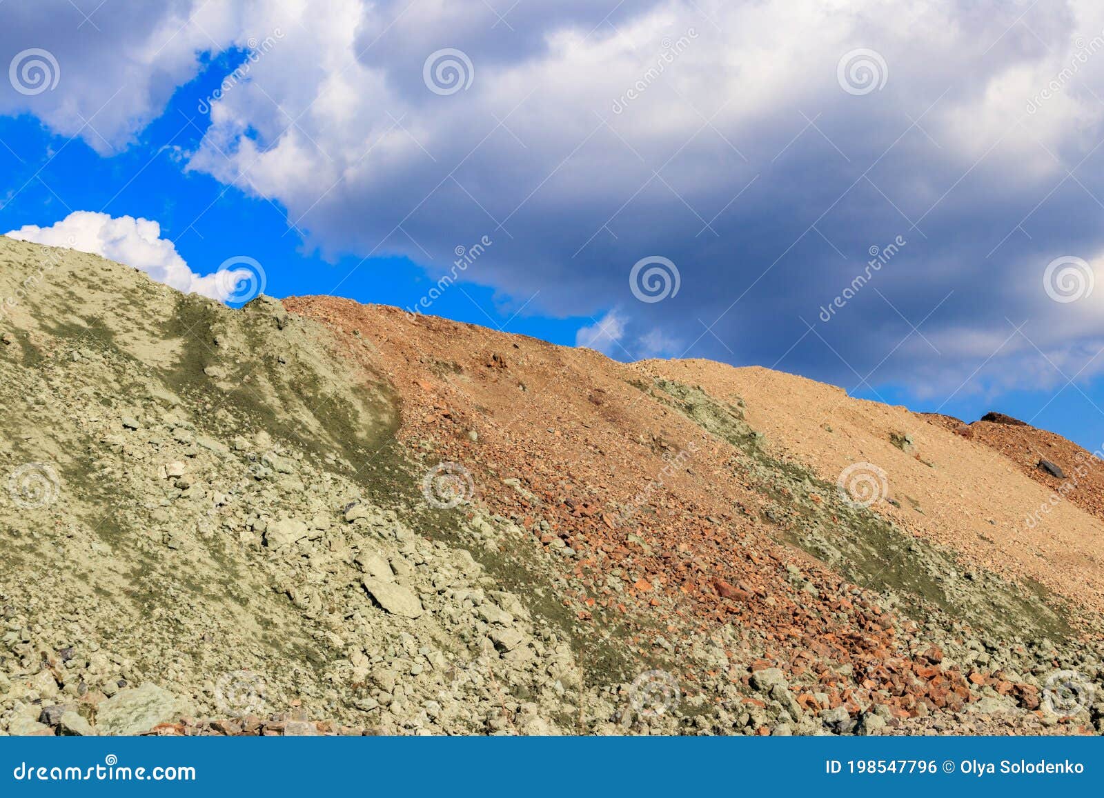 View of Heaps of Iron Ore Quarry. Mining Industry Stock Photo - Image ...