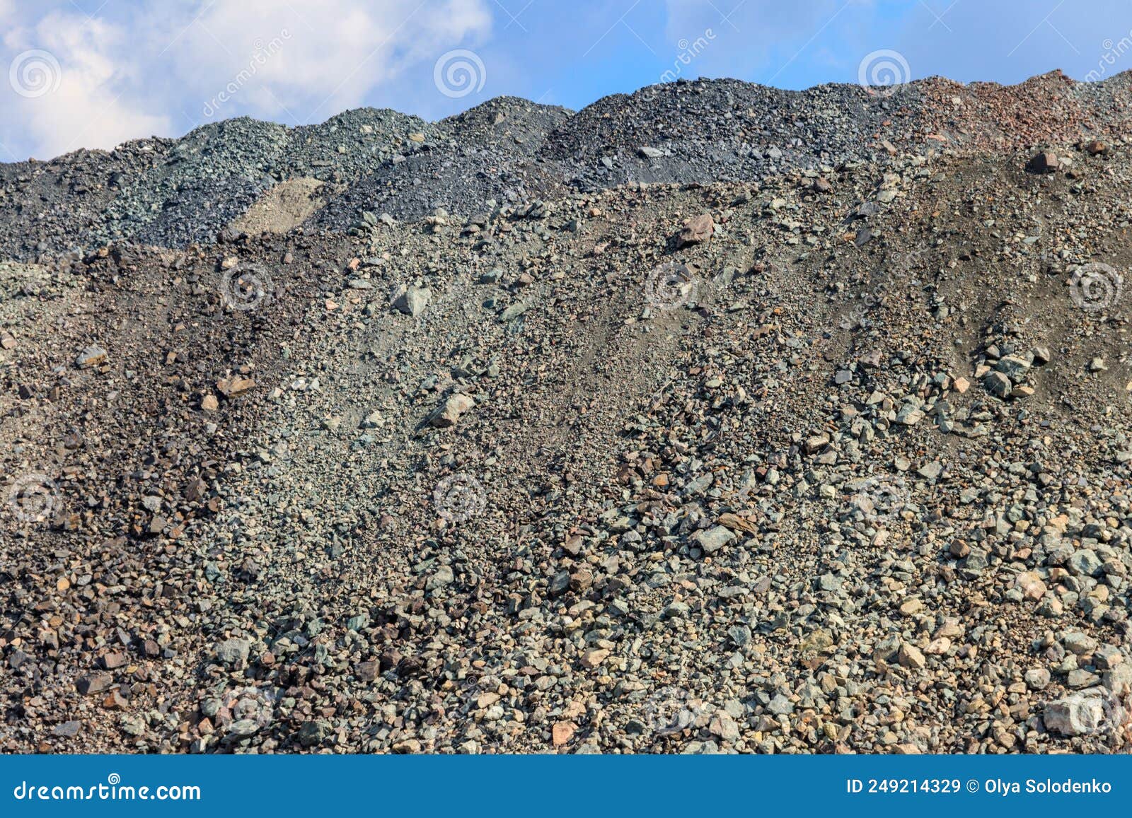 View of Heaps of Iron Ore Quarry. Mining Industry Stock Image - Image ...
