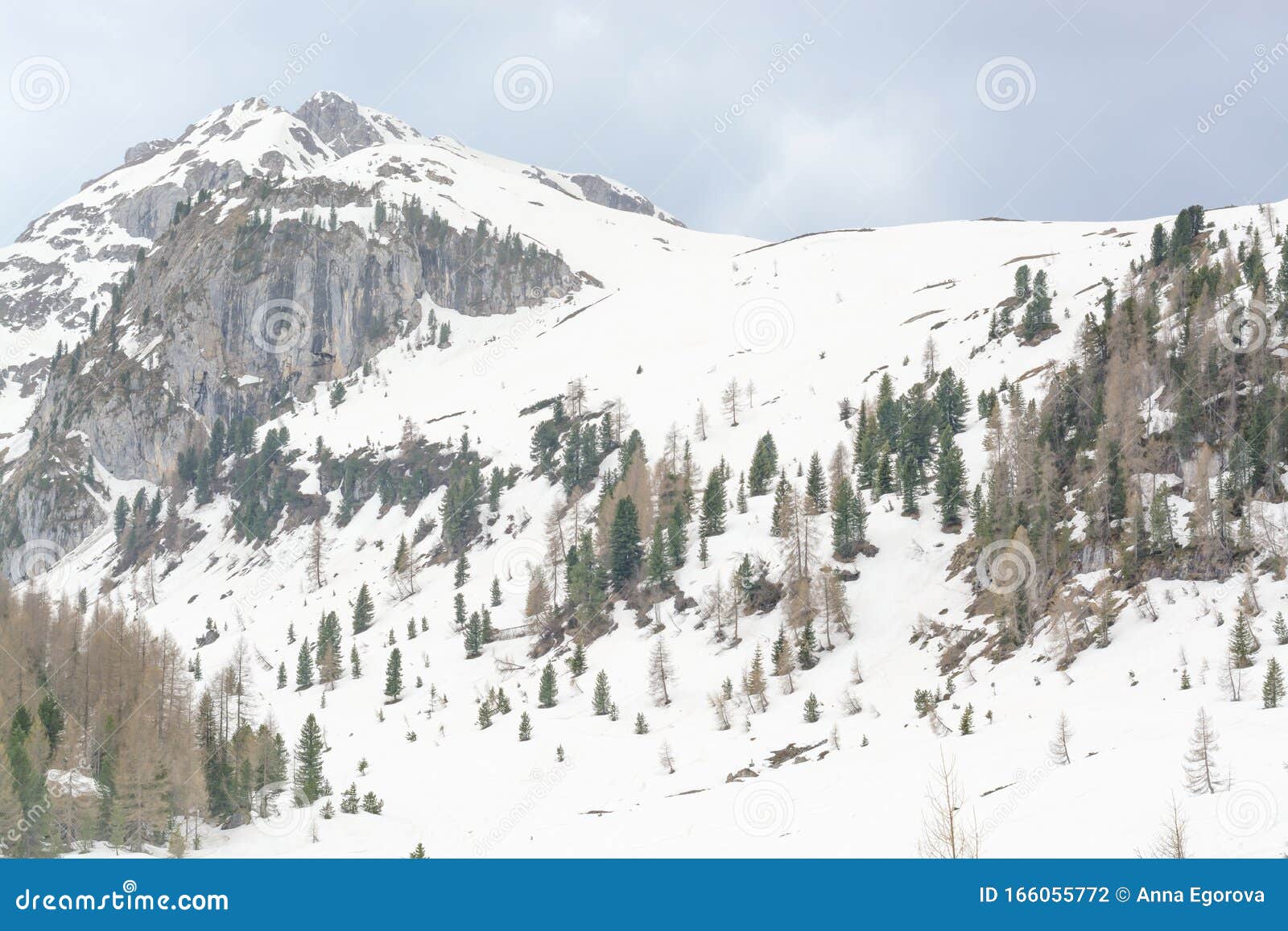 View of the Slope of the Mountain I Stock Photo - Image of background ...