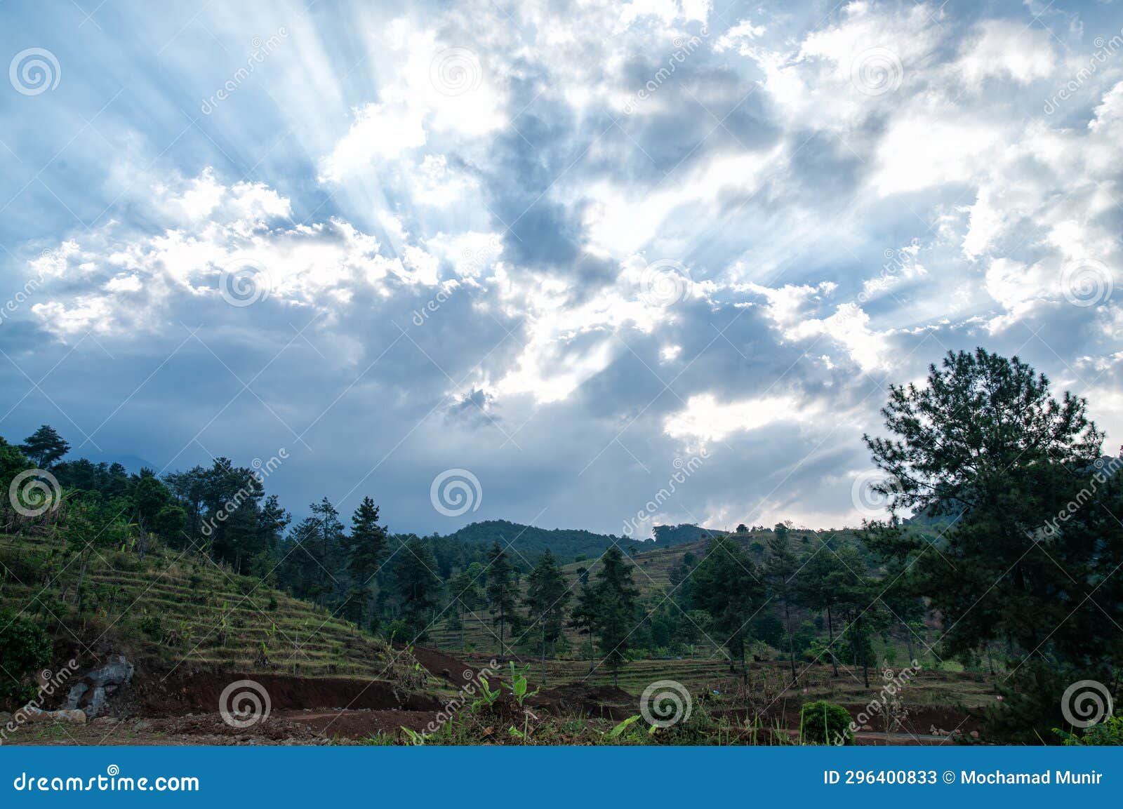 View of the Slopes of Mount Arjuno, Pandaan Indonesia Stock Image ...
