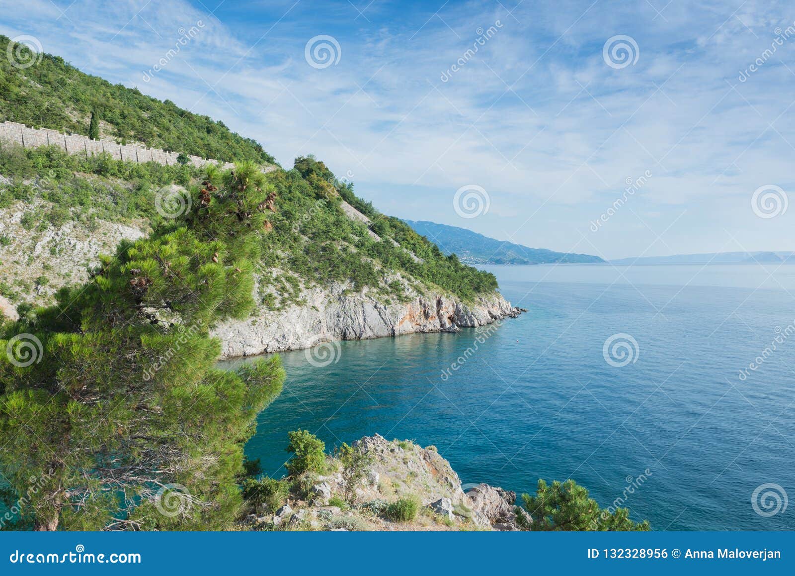 View of a Small Bay in Croatia Stock Photo - Image of destination ...