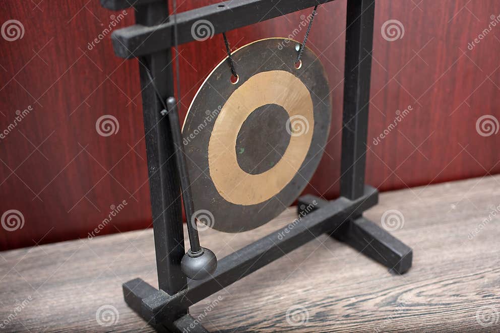 Small gong set stock image. Image of cymbal, mallet - 281907443