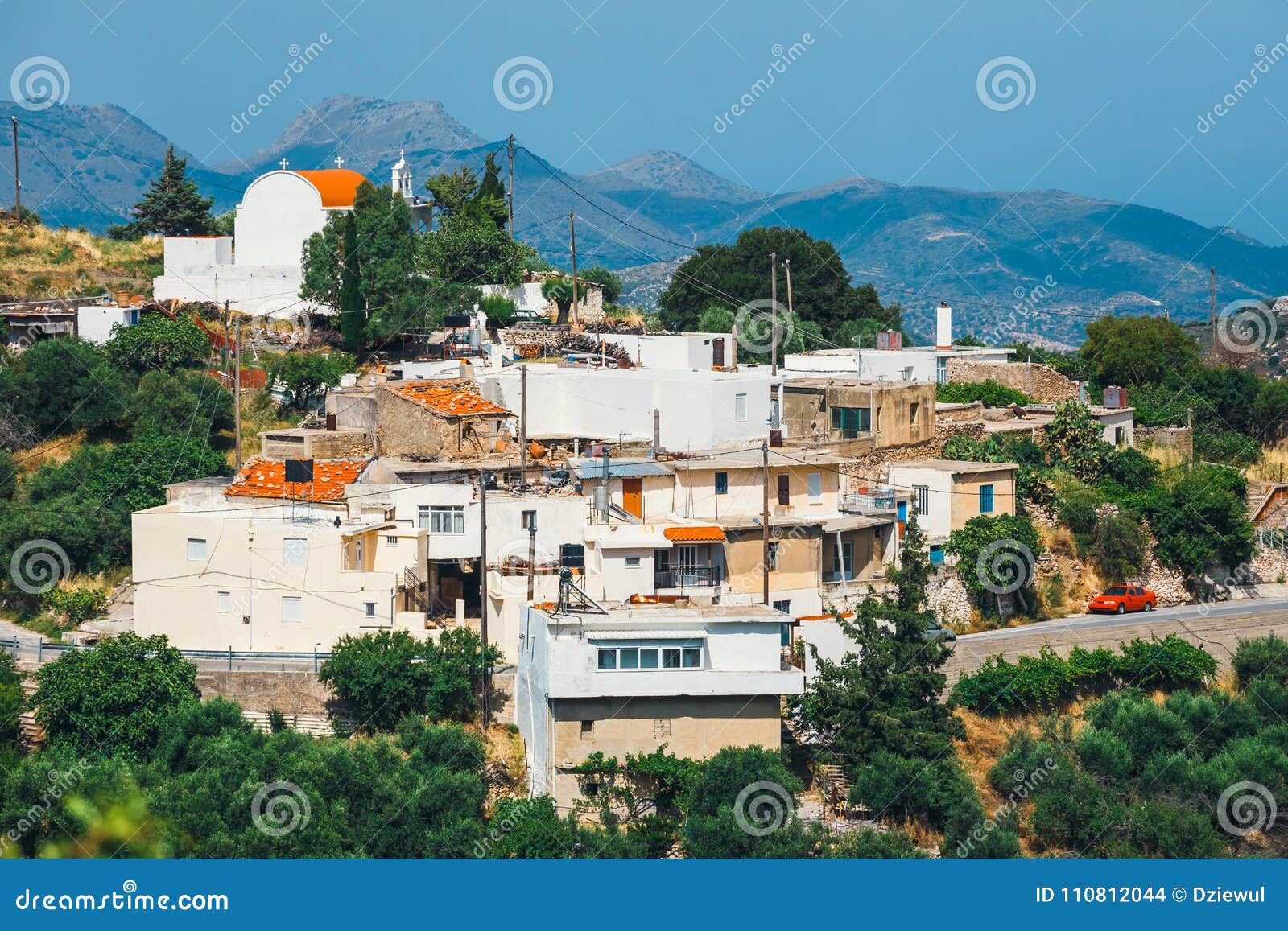 A Small and Old Village in Crete Stock Photo - Image of cretan ...