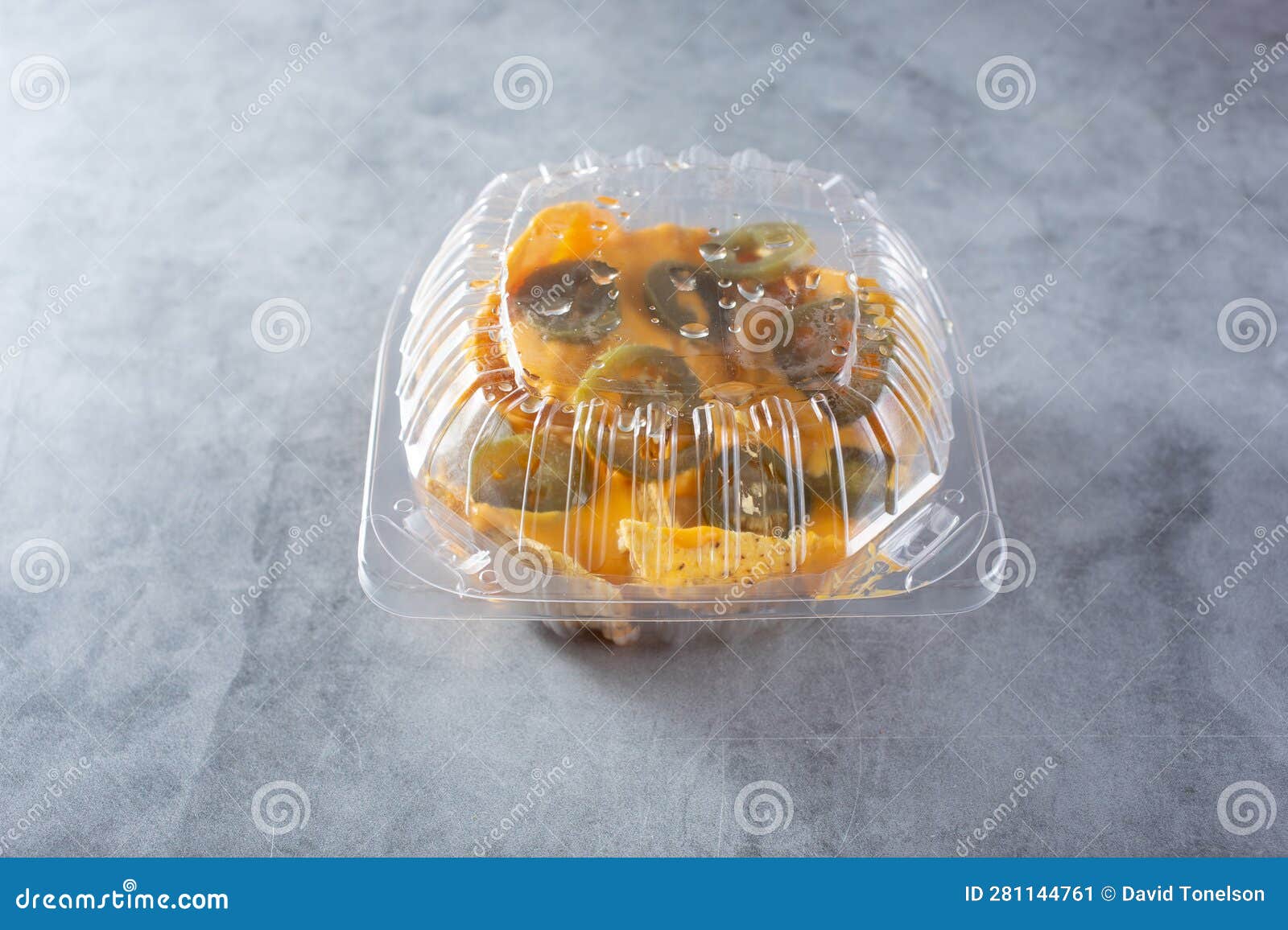 Plastic Container of Nachos Stock Image - Image of mexican, delivery ...