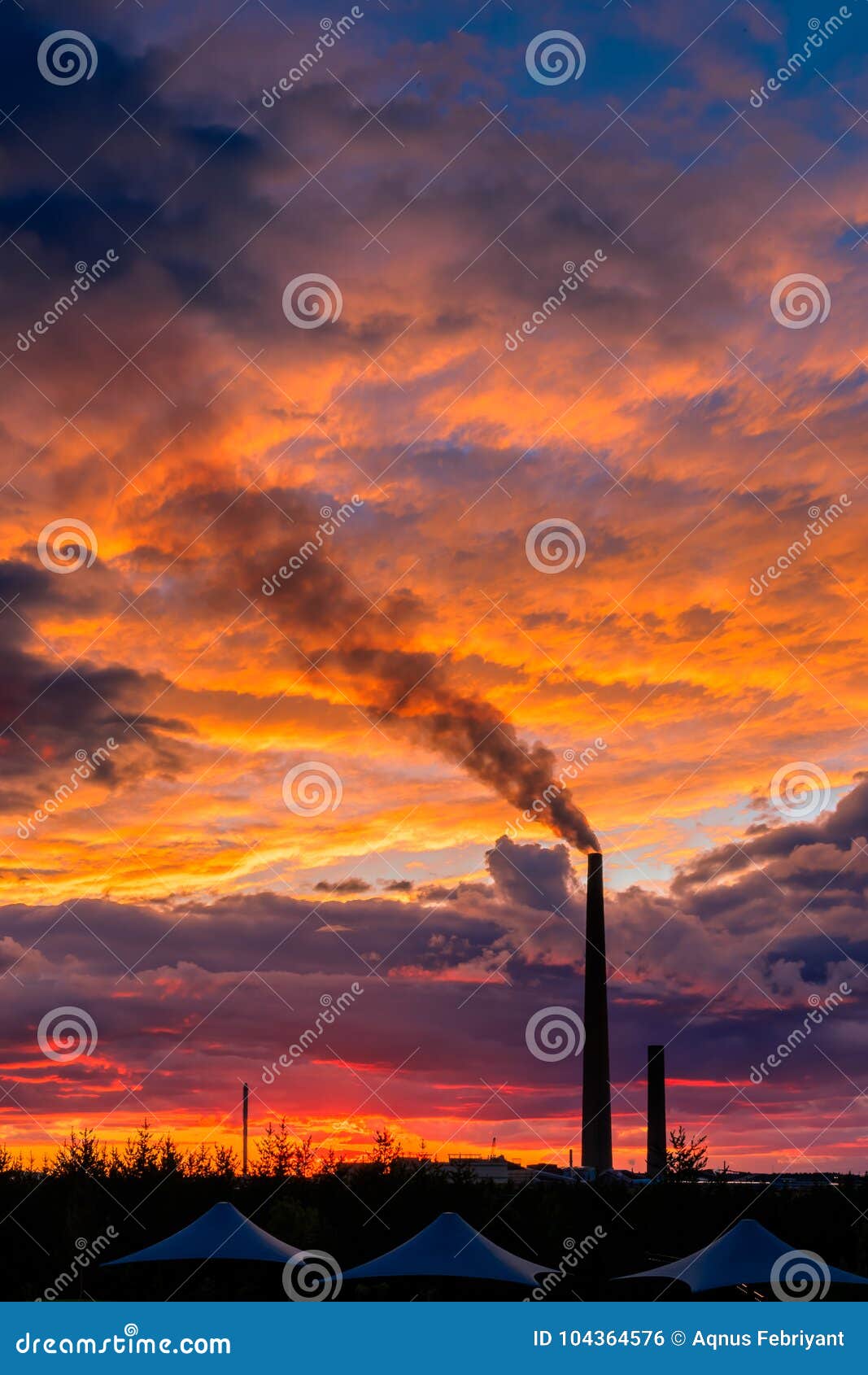 Smelter Stack of a Nickel Plant Stock Photo - Image of stack, landscape ...