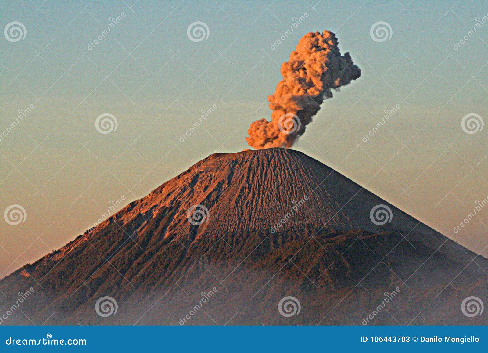 Semeru volcano stock image. Image of landscape, volcano - 106443703