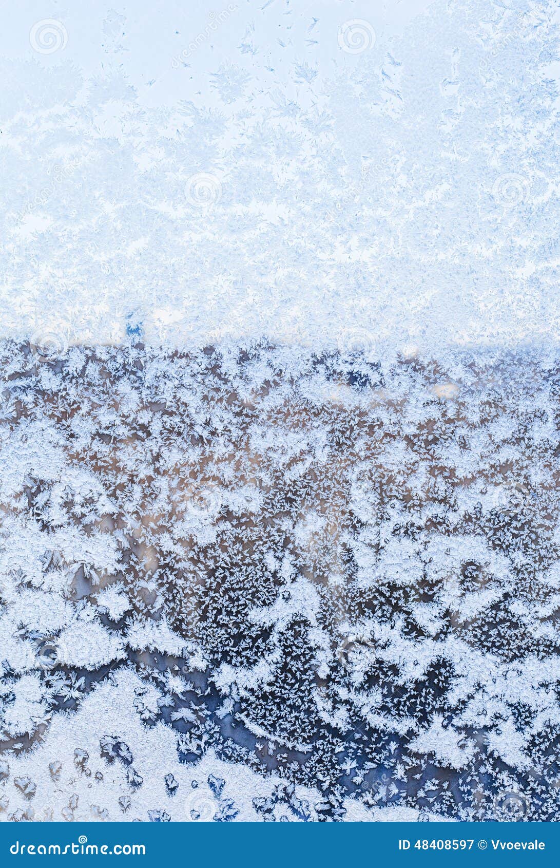 View through the Snow-covered Window in Winter Stock Image - Image of ...