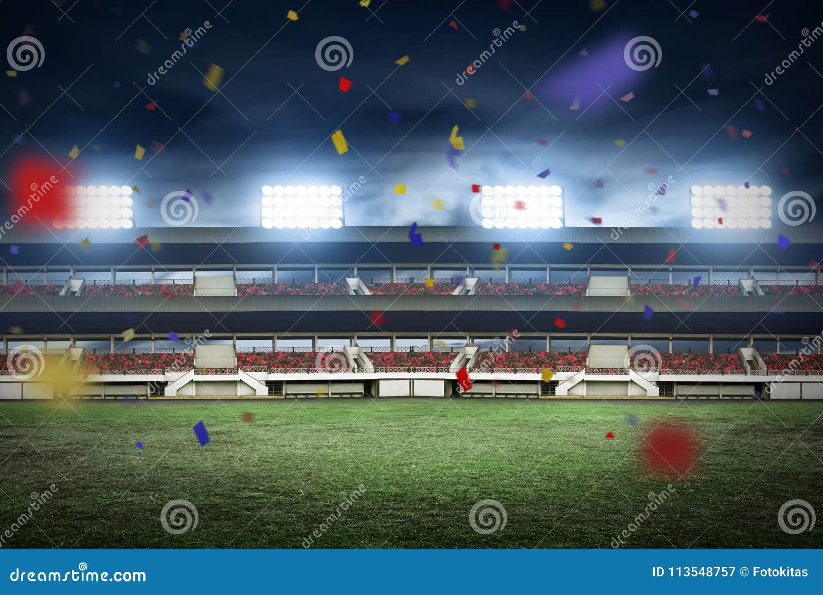 View of Soccer Stadium Fields Stock Image - Image of competition, arena ...
