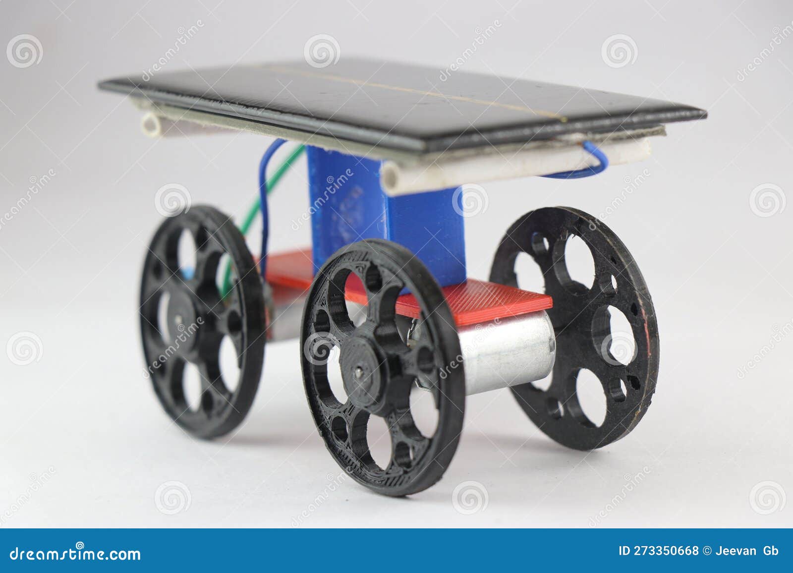 View of a Solar Car Model that Works when Bought in Contact with the ...