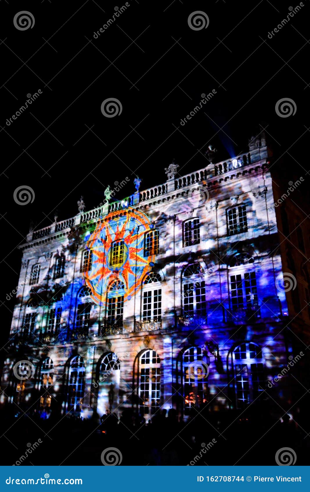 Nancy by night editorial stock image. Image of buildings - 162708744