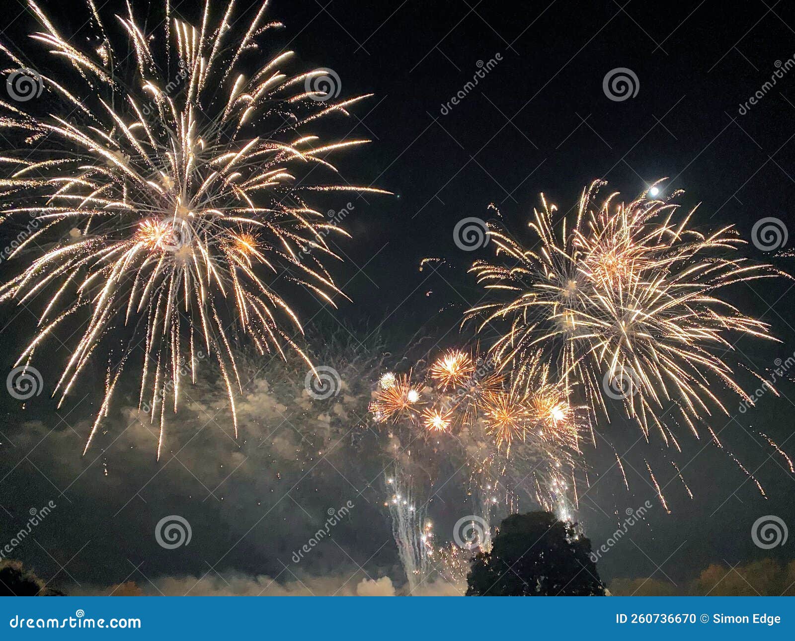A view of some Fireworks stock photo. Image of whitchurch - 260736670