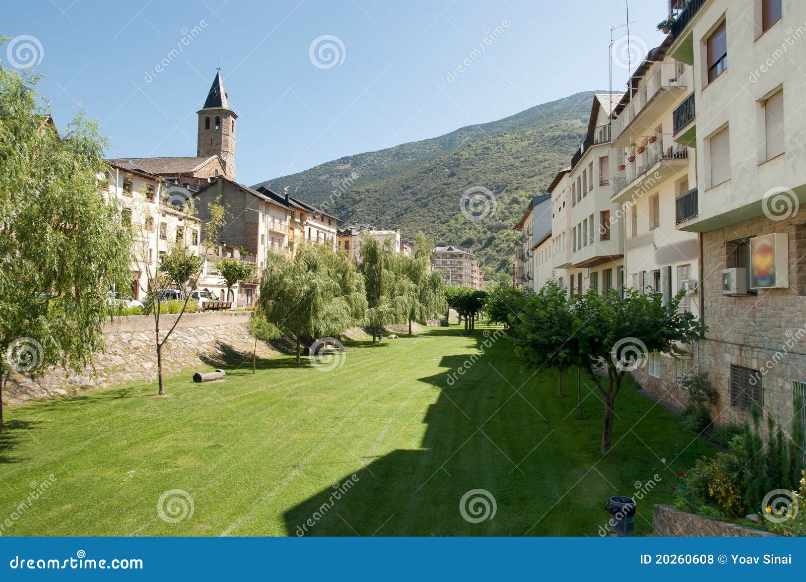 View of Sort in Catalonia stock photo. Image of pyrenees - 20260608