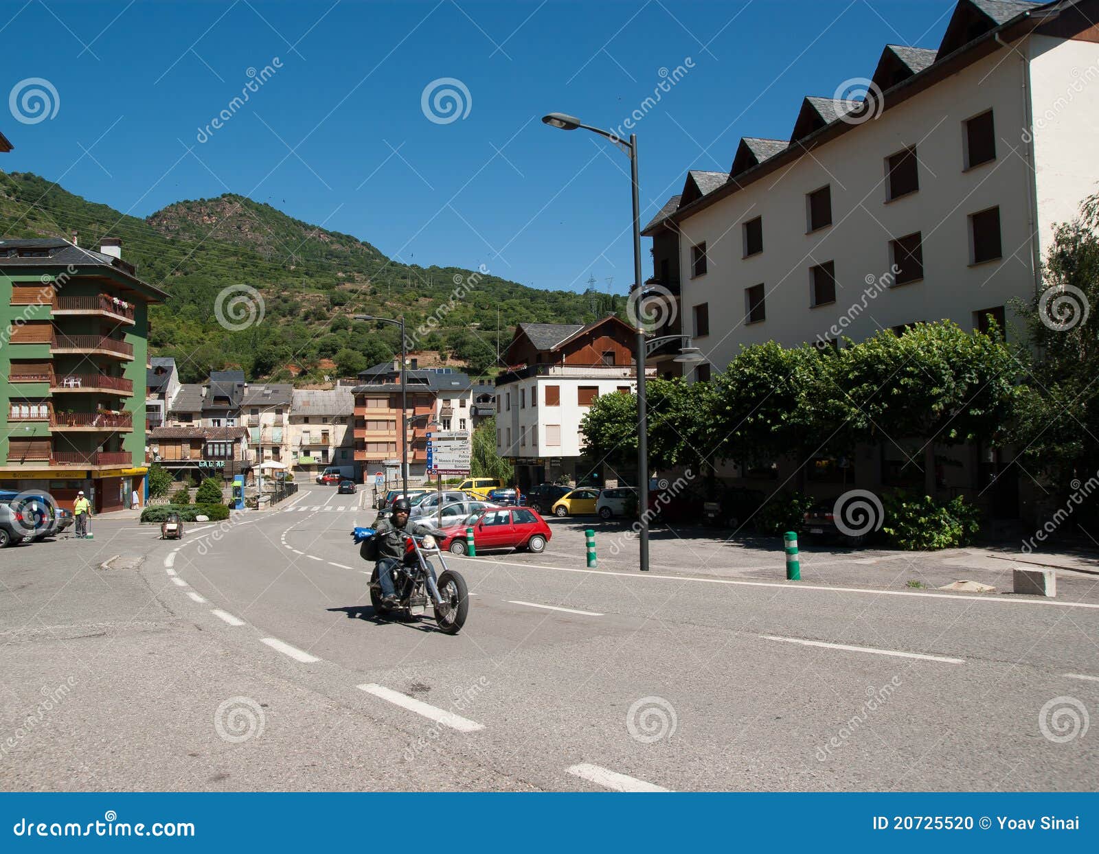 View of Sort in Catalonia editorial image. Image of motorcycle - 20725520