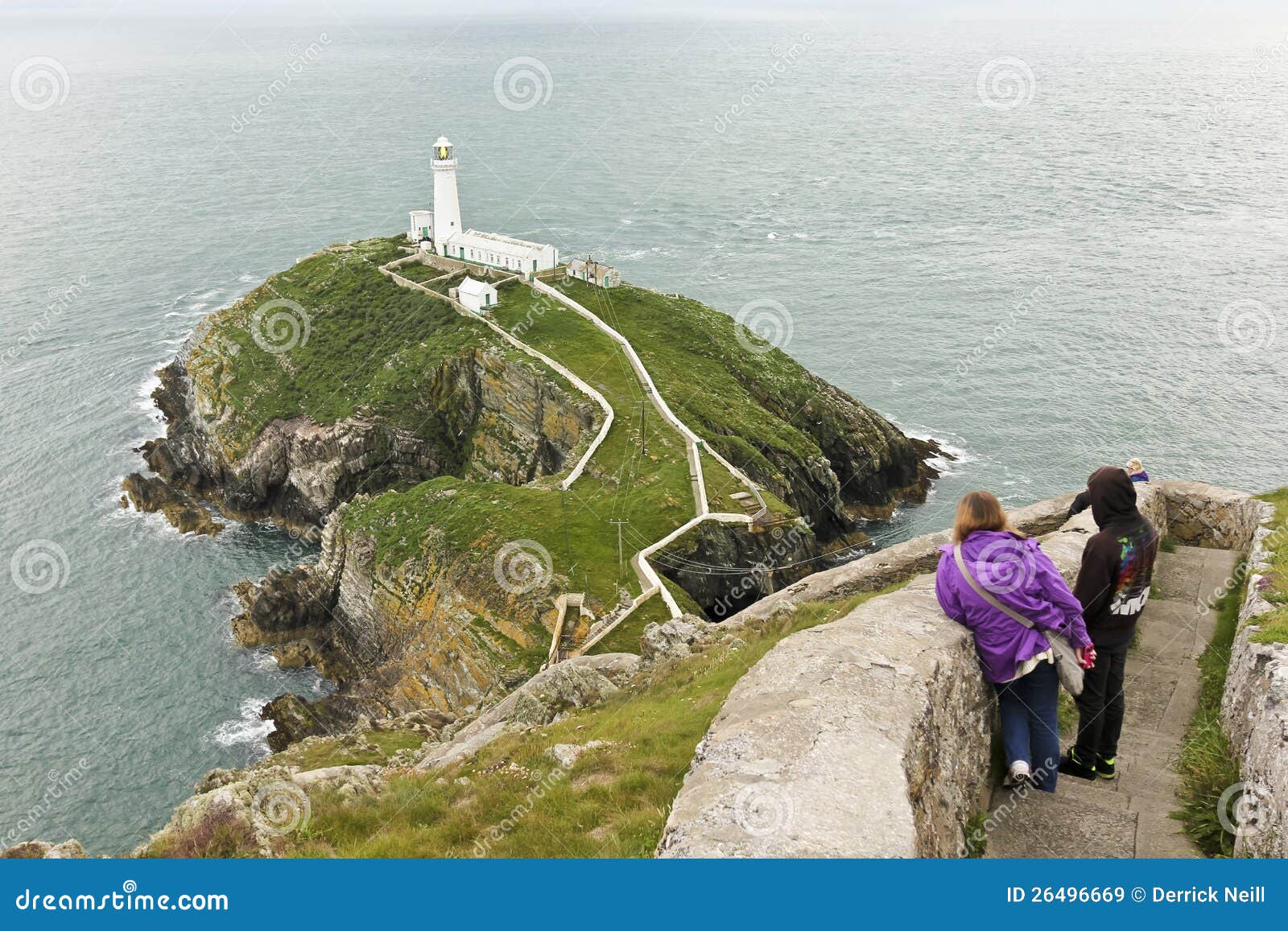 A View of South Stack Lighthouse, Wales Editorial Stock Image - Image ...