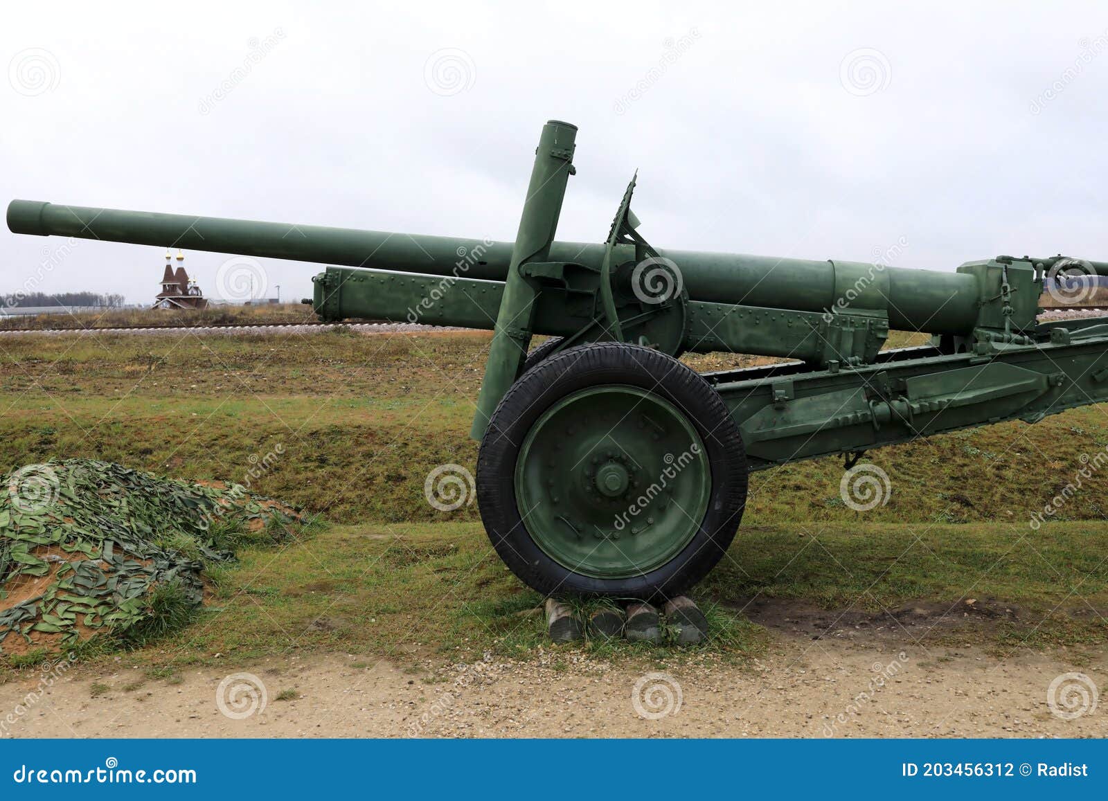 Soviet Heavy Long-range Cannon during World War II Editorial ...