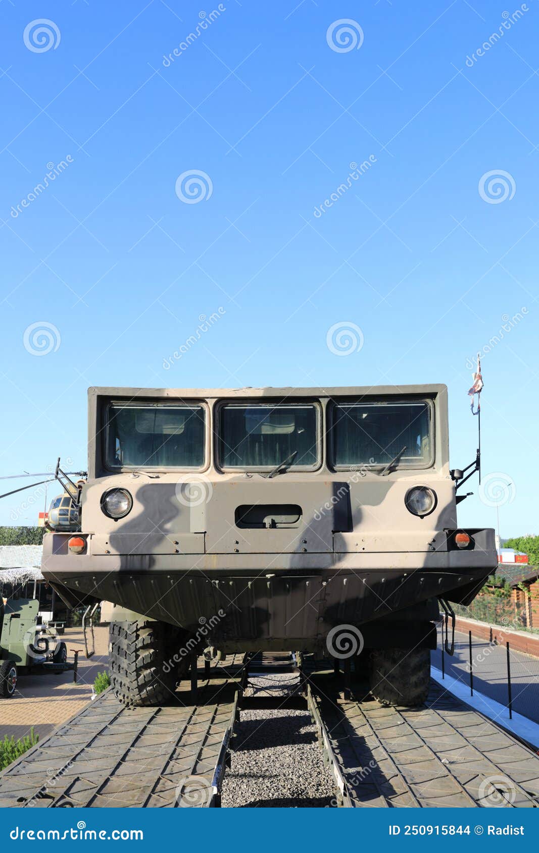 View of Soviet Military Frame Tractor Stock Photo - Image of heavy ...