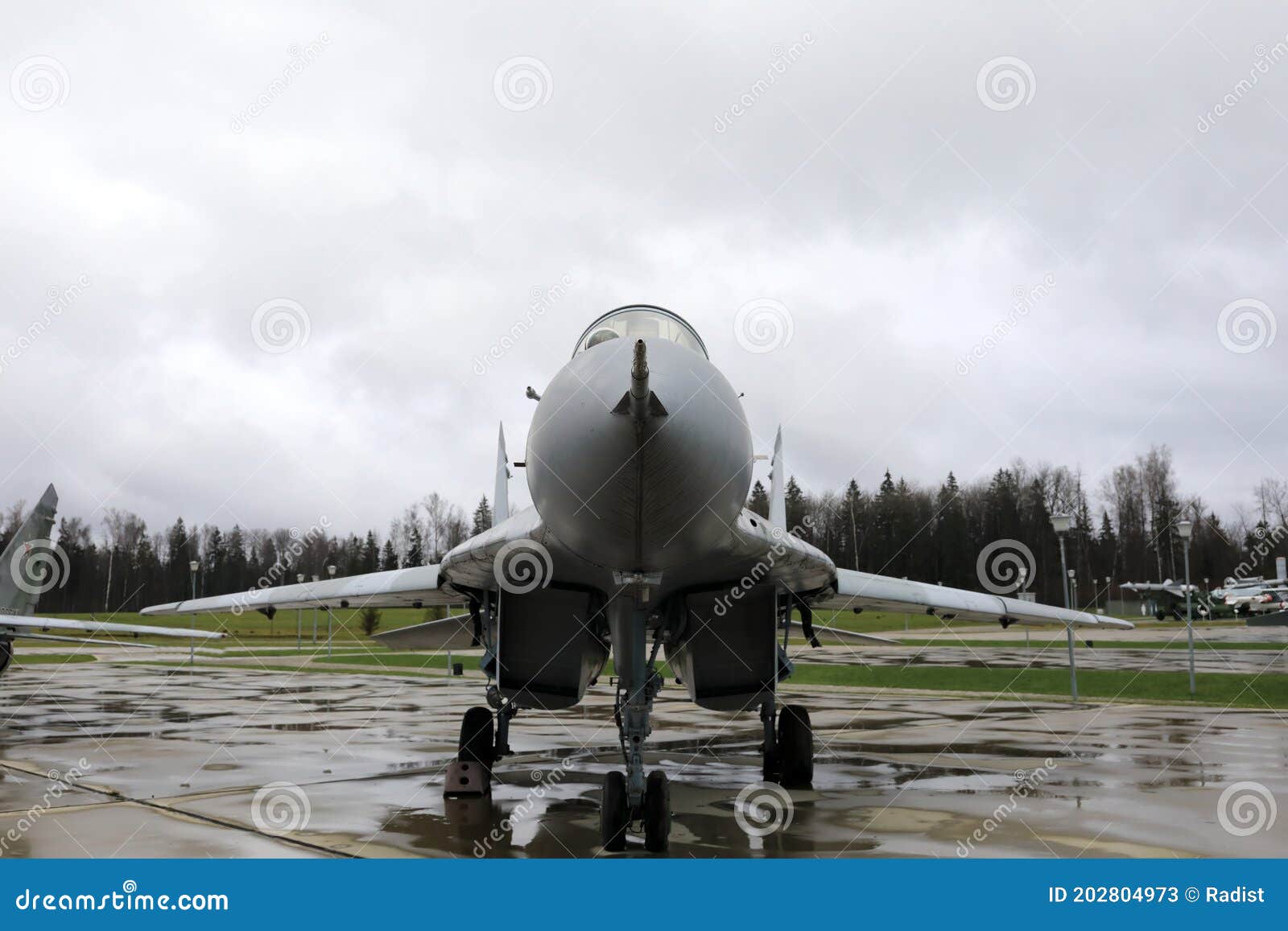 View of Soviet Multirole Fighter Fulcrum Stock Image - Image of ...