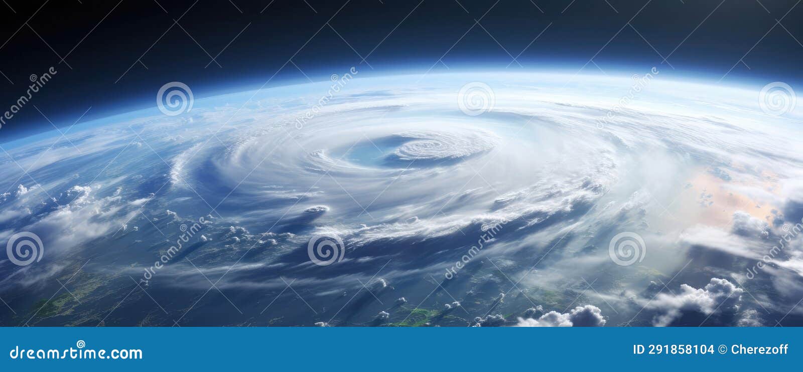 View from Space To the Clouds Stock Illustration - Illustration of high ...