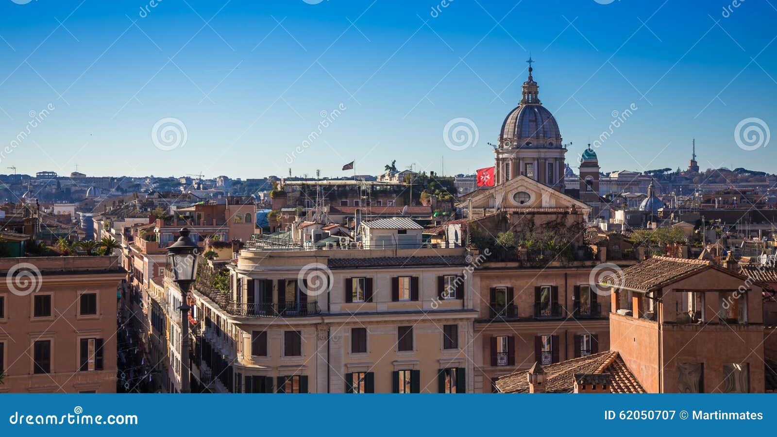View from Spanish Steps stock image. Image of capital - 62050707