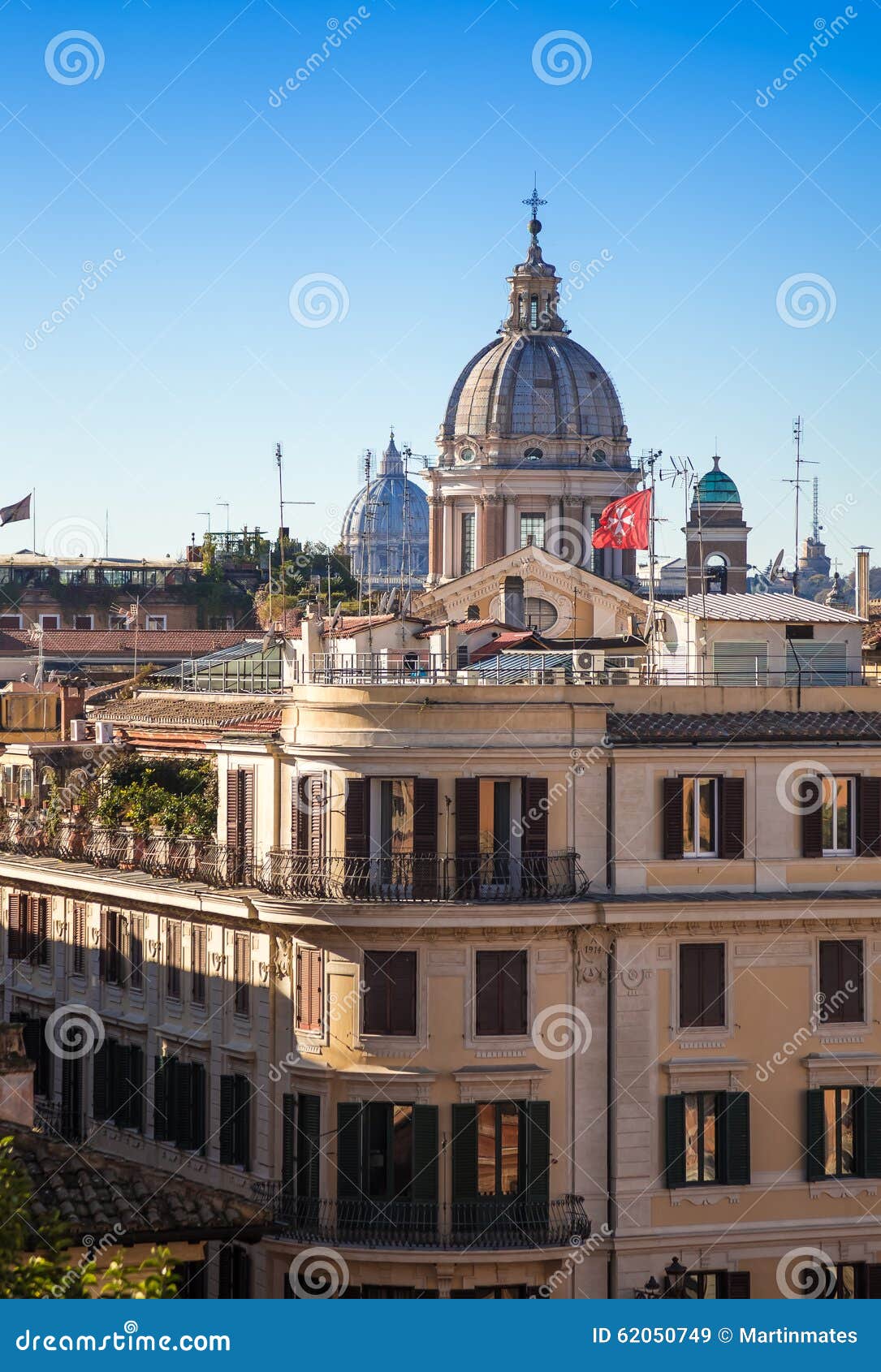 View from Spanish Steps stock image. Image of view, spanish - 62050749