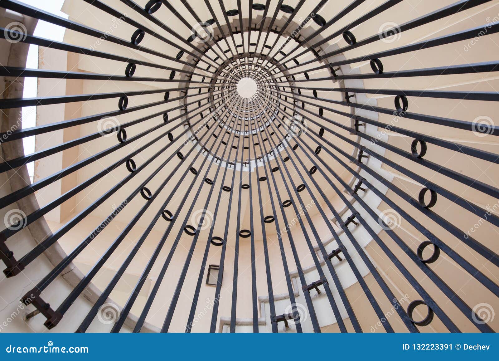 View of a Spiral Staircase. Infinity Stock Image - Image of view, round ...