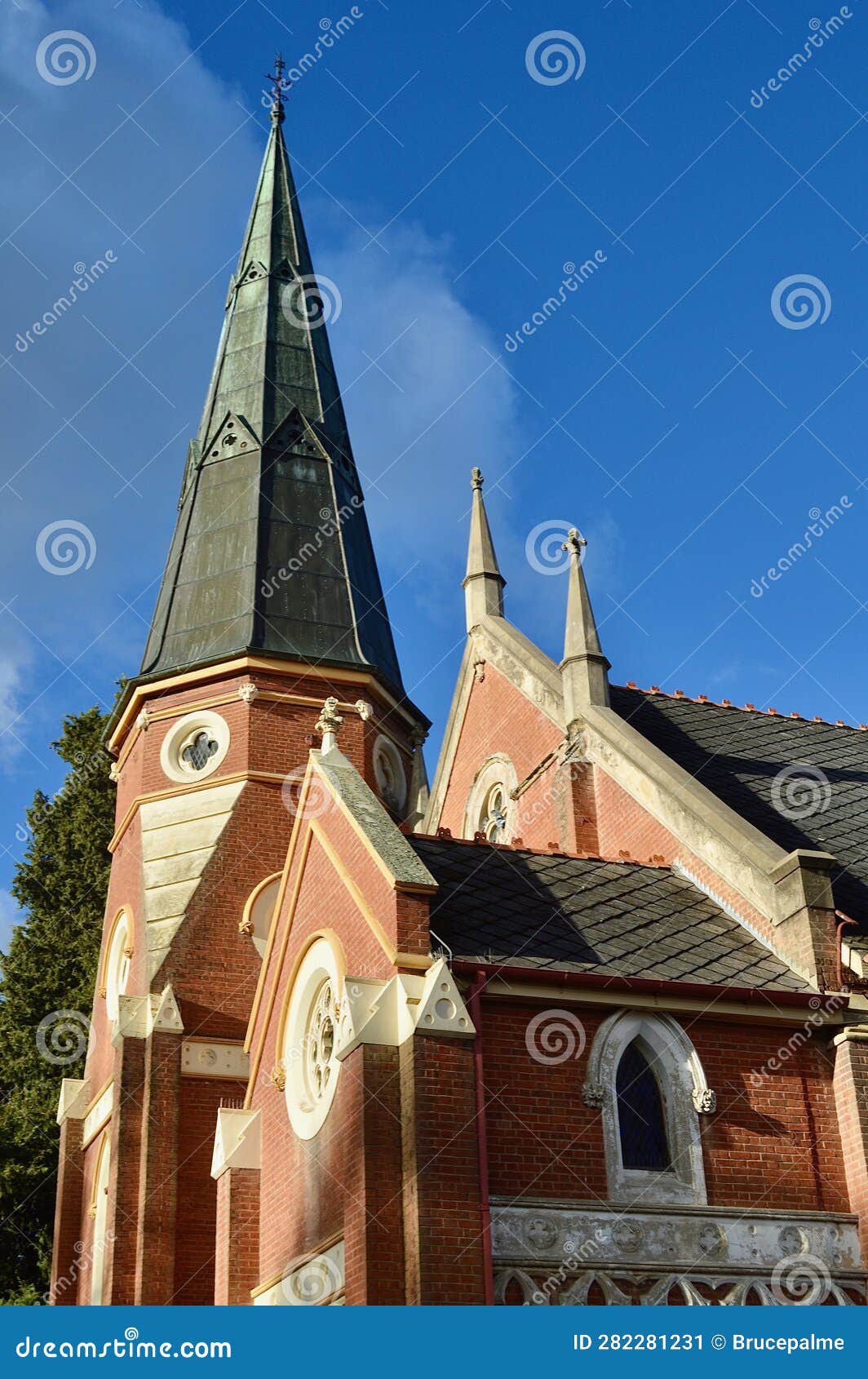 A View of the Spire on a Church in the City Editorial Photo - Image of ...