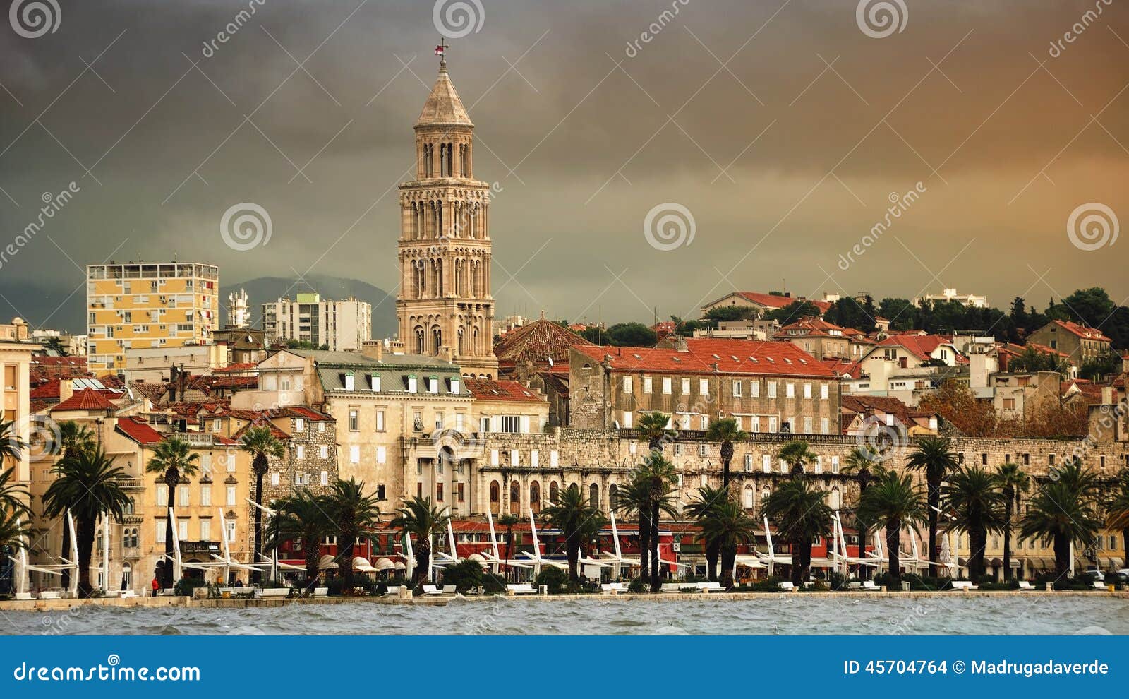 View of Split, Croatia stock photo. Image of unesco, resort - 45704764
