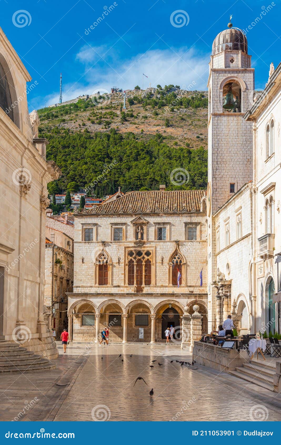 View of the Sponza Palace in Dubrovnik, Croatia Editorial Photo - Image ...