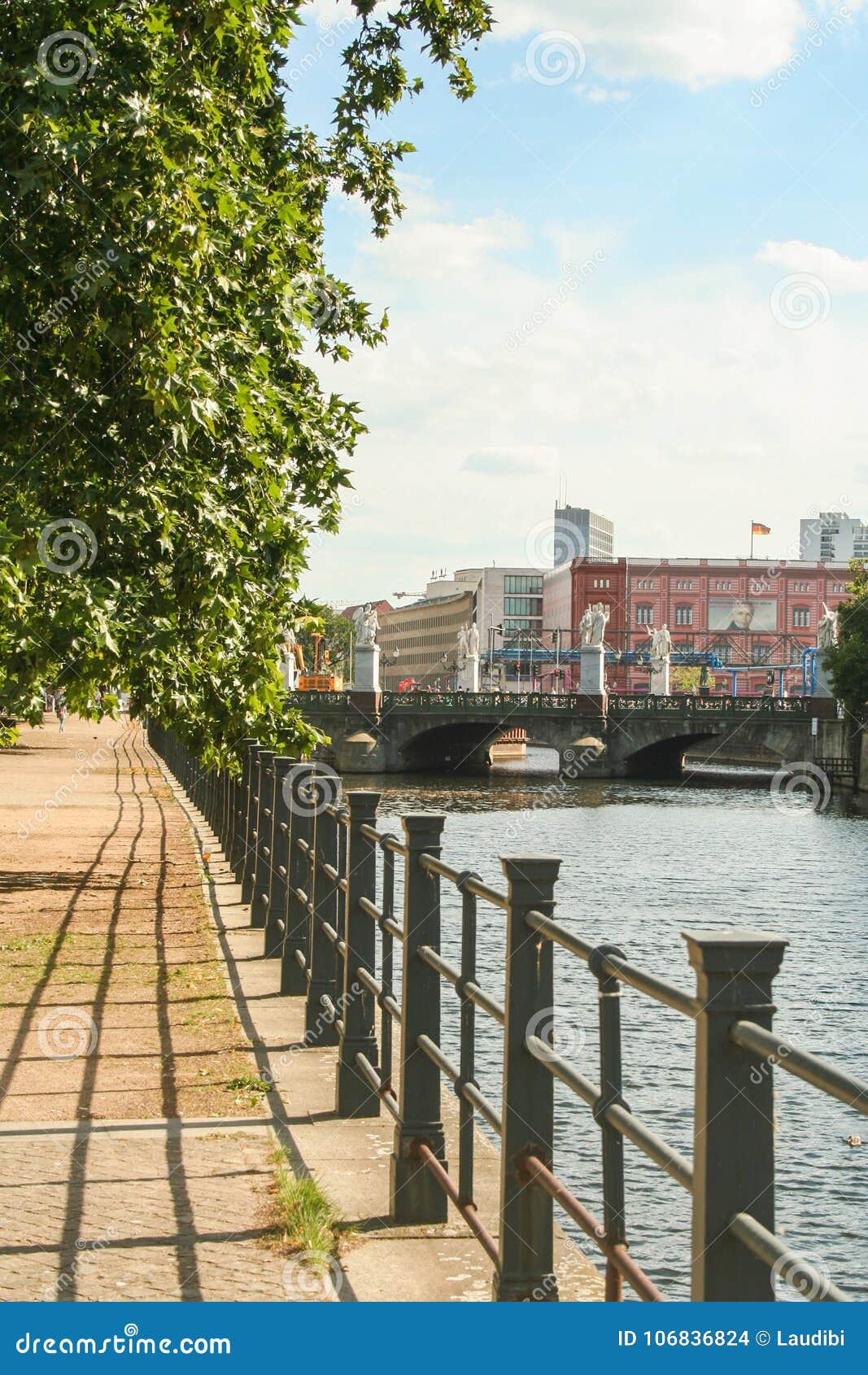 View of spree river editorial stock image. Image of germany - 106836824