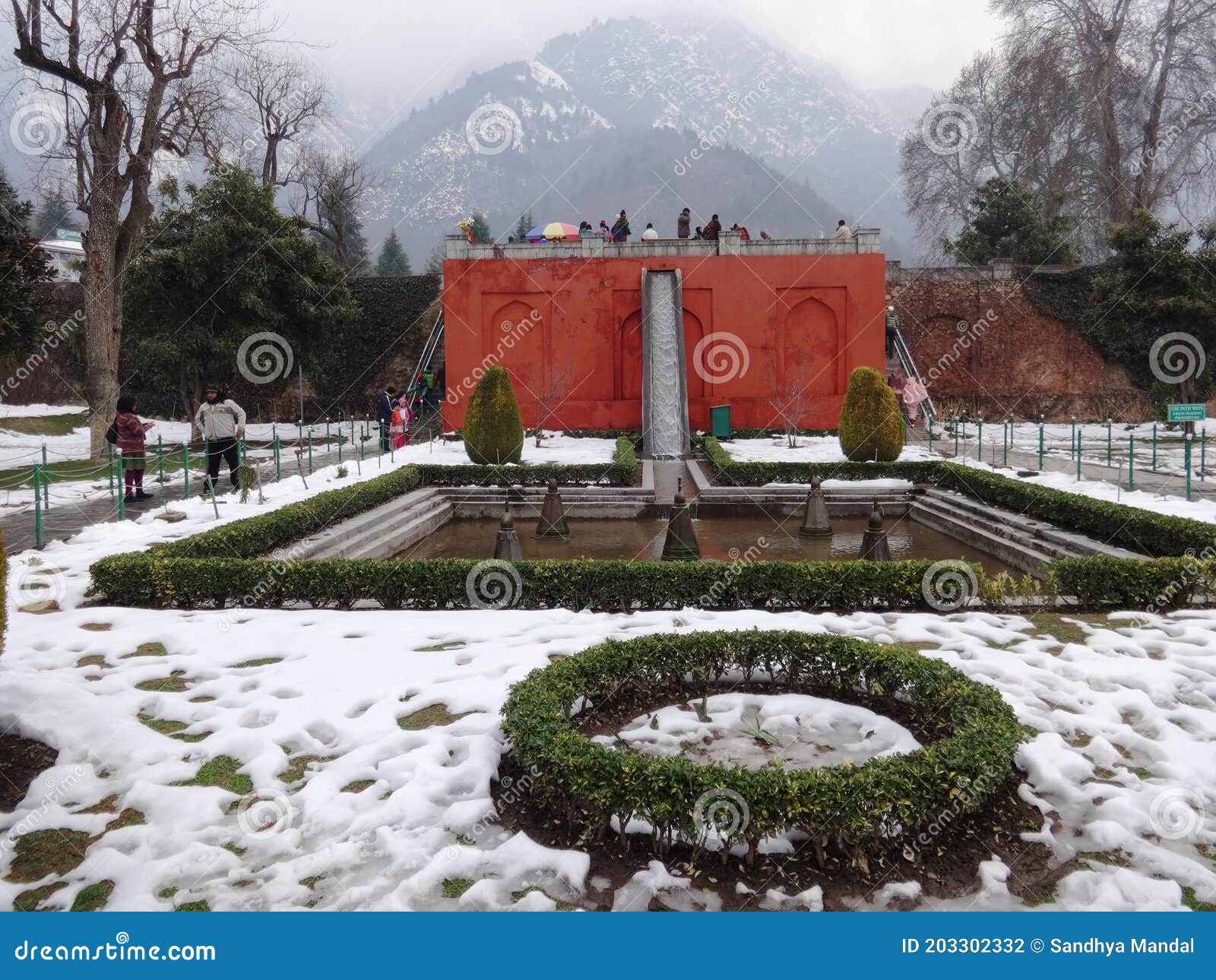 A View of Srinagar during Winter Season after the Snow Fall Stock Photo ...