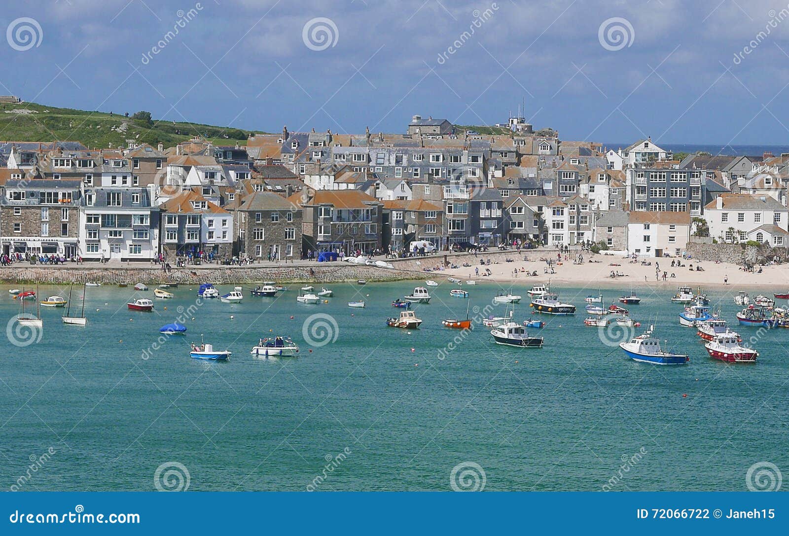 View of St. Ives stock photo. Image of calm, summer, britain - 72066722