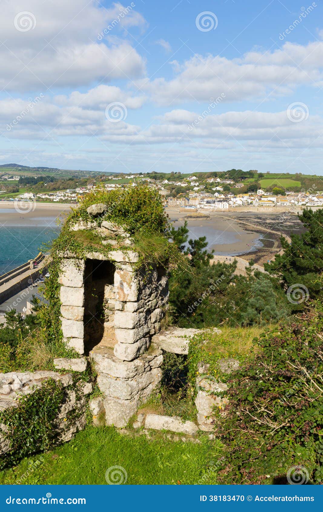 View on St Michaels Mount Marazion Cornwall England UK Stock Photo ...
