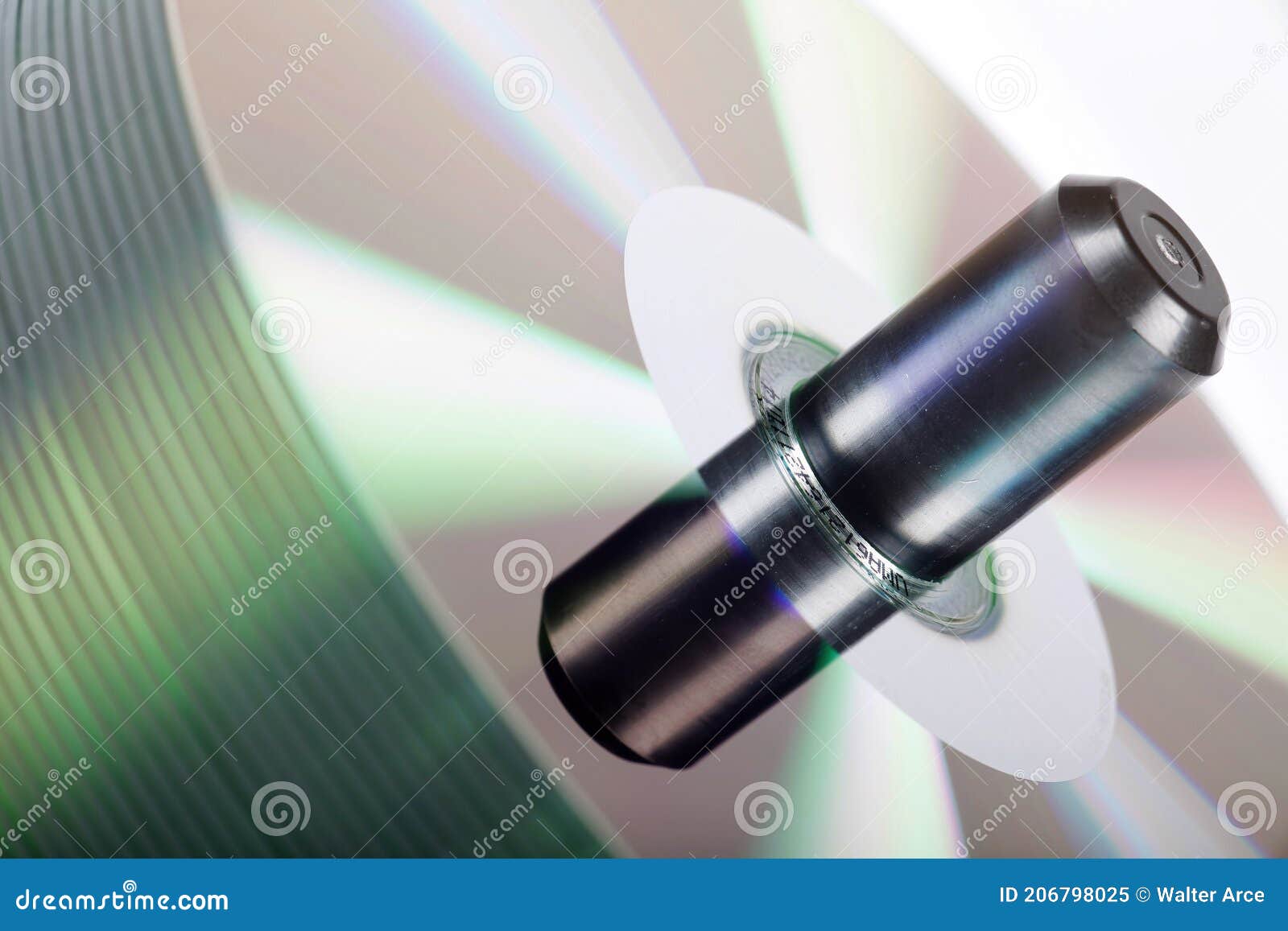 View of a Stack of Cd`s Against a White Background in a Studio ...