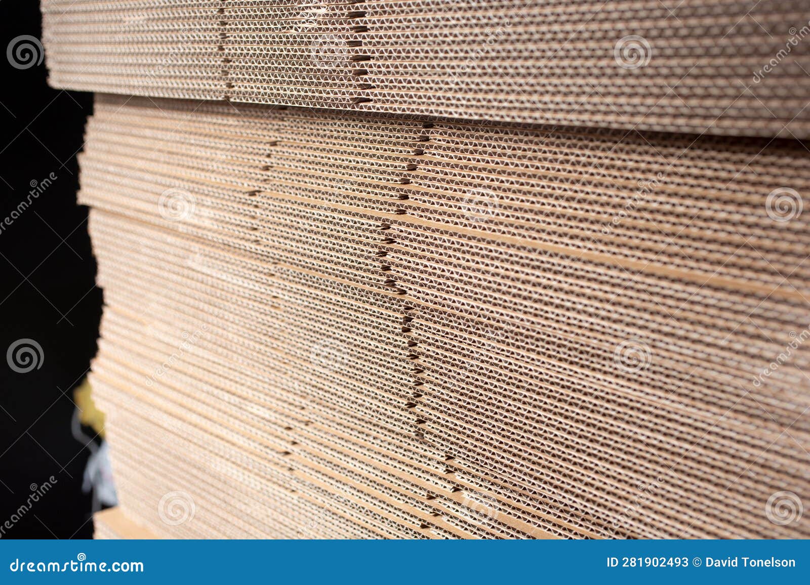 Stacked cardboard texture stock image. Image of indentation - 281902493