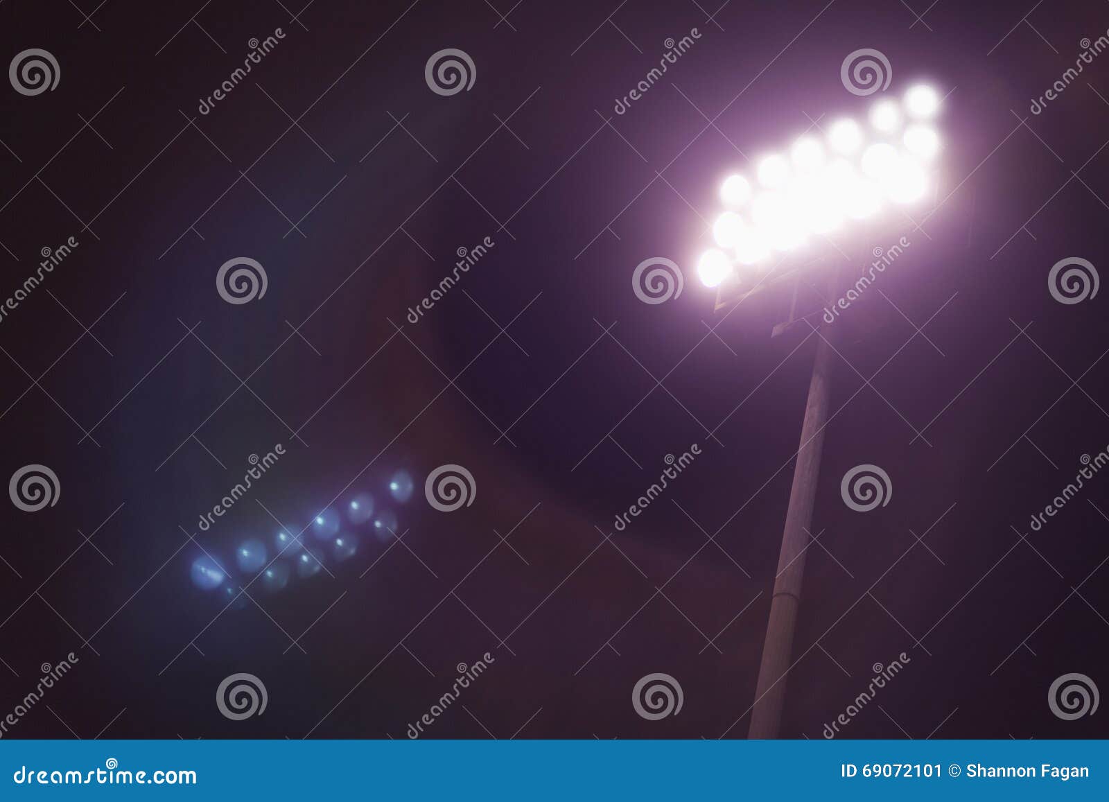 View of Stadium Lights at Night Stock Image - Image of excitement ...