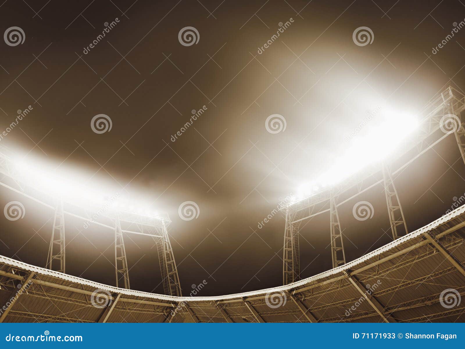 View of Stadium Lights at Night Stock Image - Image of line, angle ...
