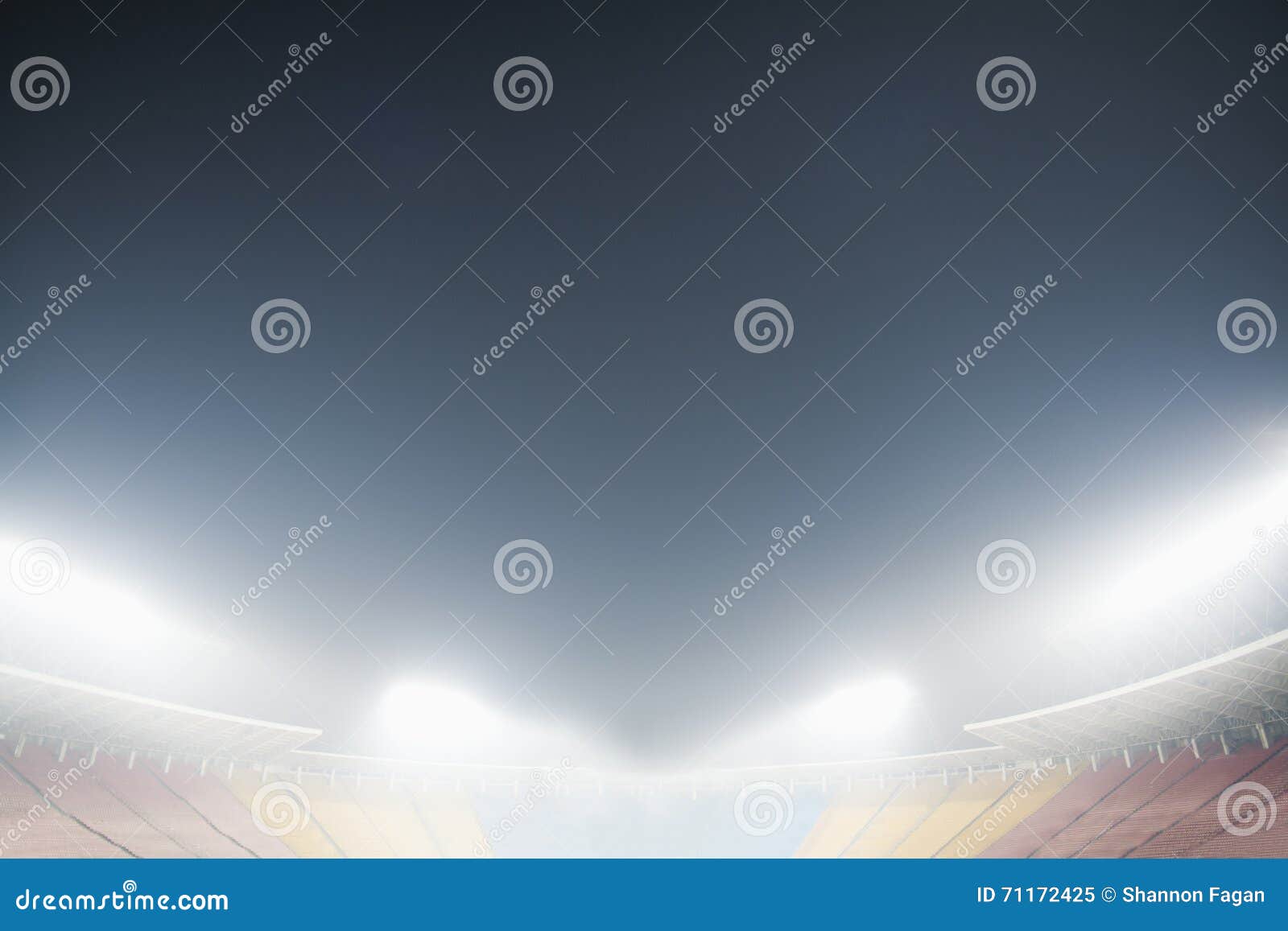 View of Stadium Lights at Night Stock Image - Image of fame, concert ...