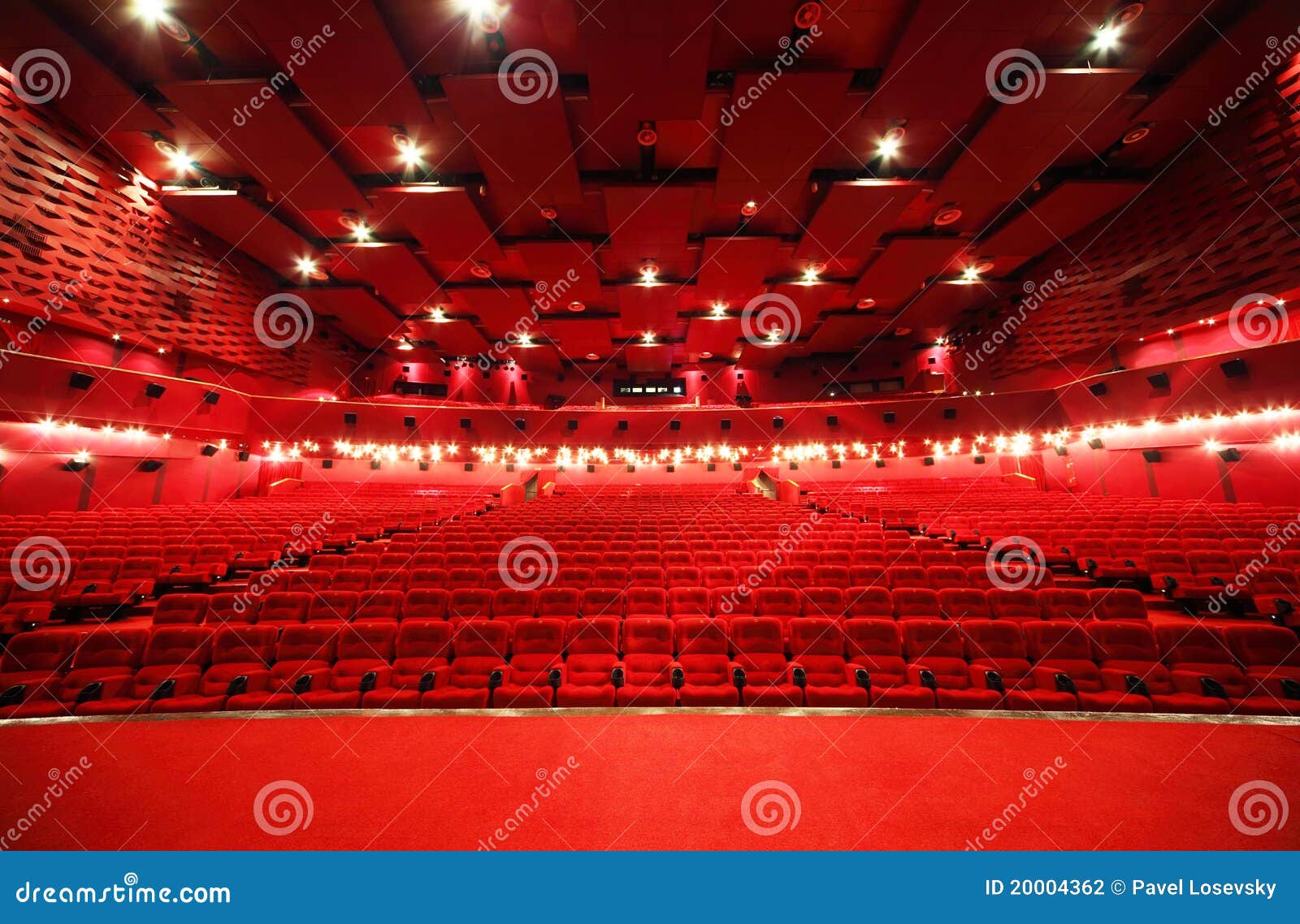 View from Stage on Rows of Chairs in Cinema Stock Photo - Image of hall ...