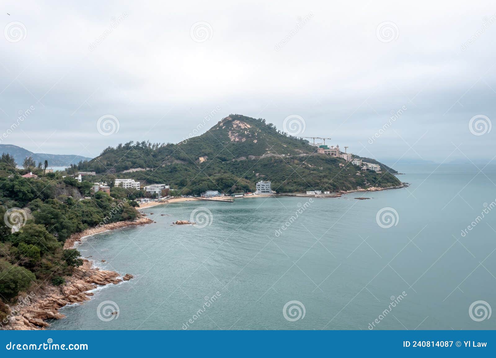 View of the Stanley Town, Beach and Peninsula 2 Feb 2022 Stock Image ...