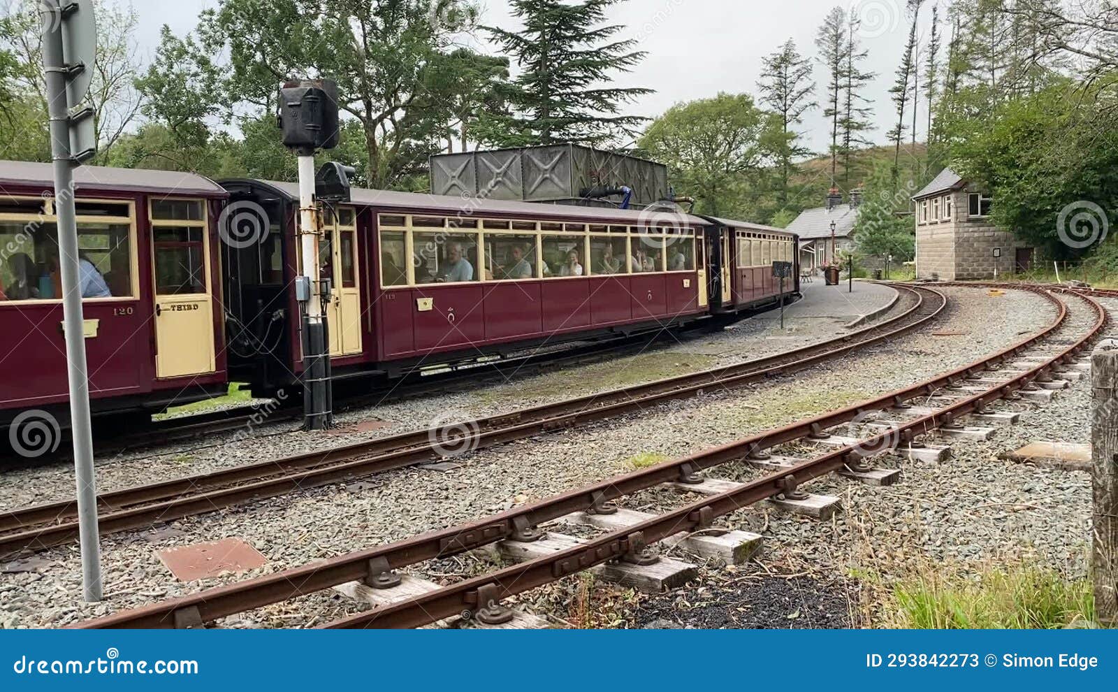 A View of a Steam Train at Tan-y-Bwlch Station Stock Video - Video of ...