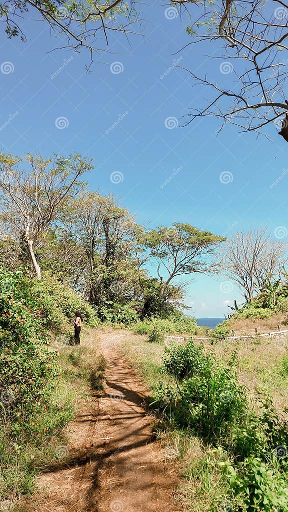 View of Step Hill on Summer Day. the Sky is Blue Stock Image - Image of ...