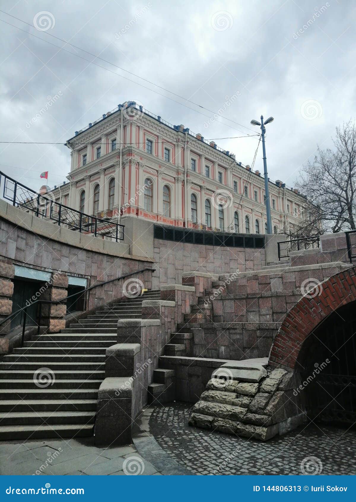 View of the Steps and the Palace Stock Image - Image of museum, stone ...