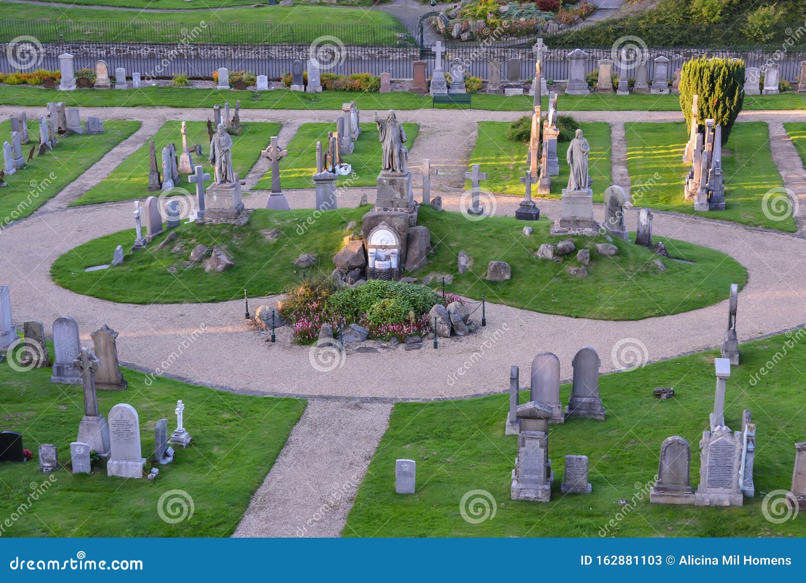 View of Stirling Cemetery in Scotland Stock Image - Image of landmark ...