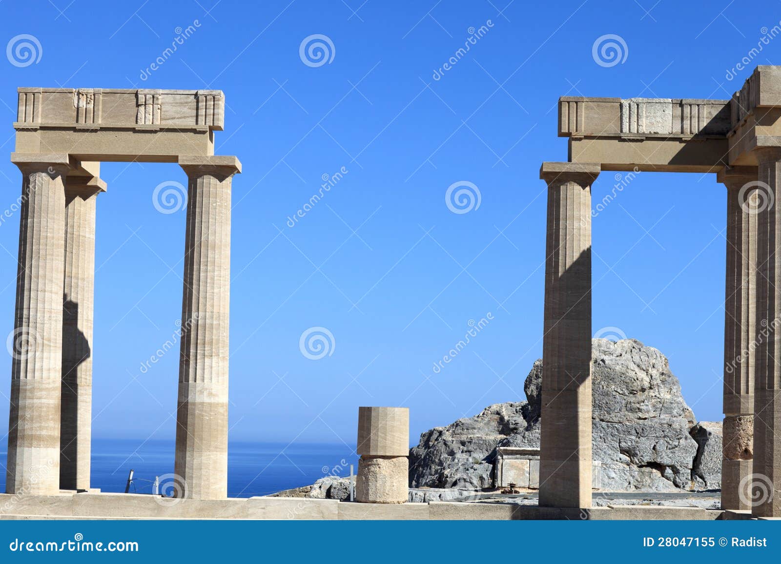 View of stoa stock image. Image of classical, destination - 28047155