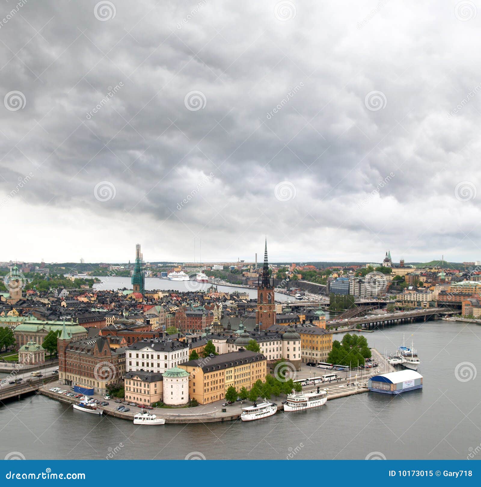 View of Stockholm Cityscape Stock Image - Image of city, peaceful: 10173015