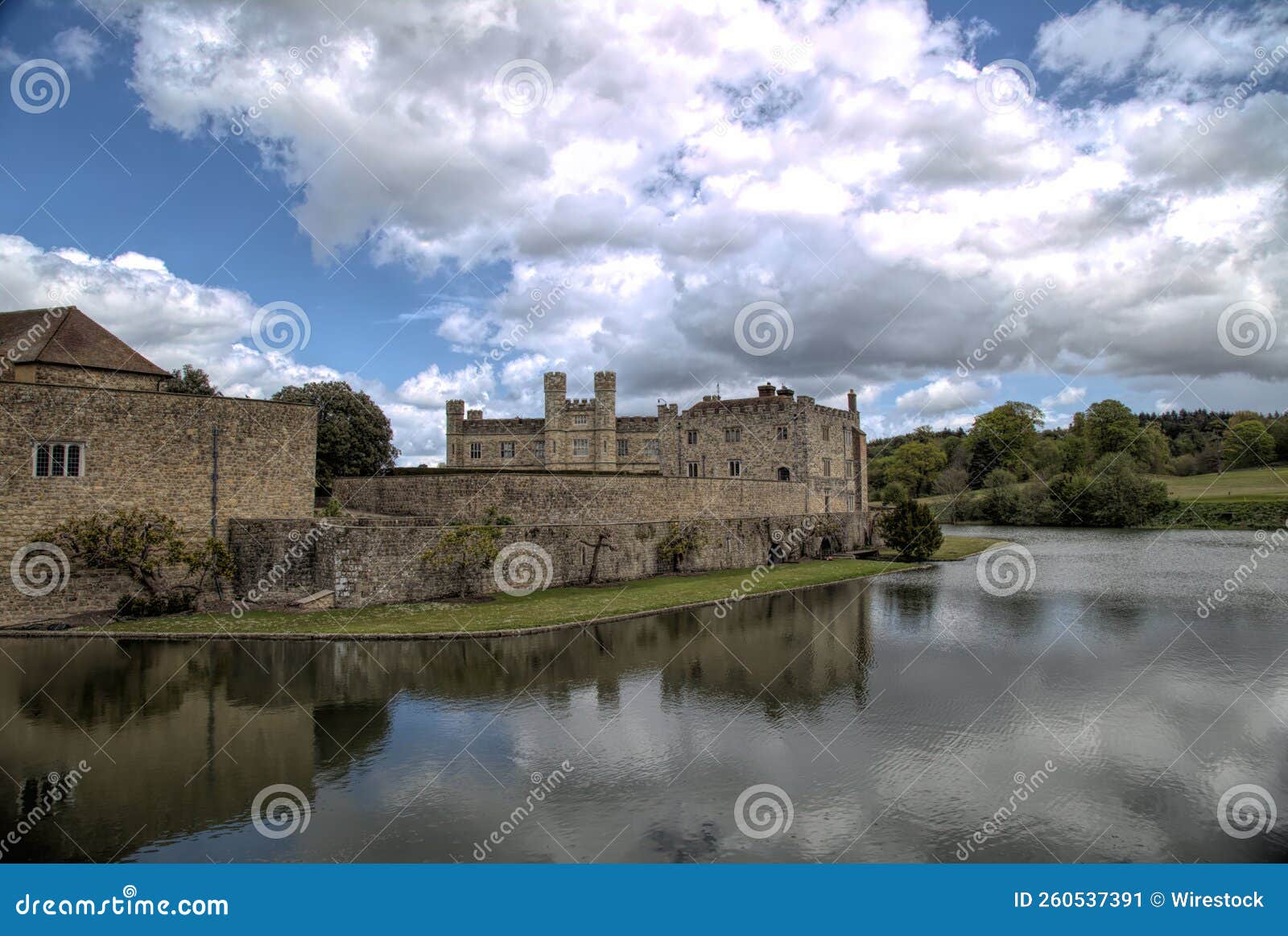 View of the Stone Castle on a Sunny Day Stock Image - Image of stone ...