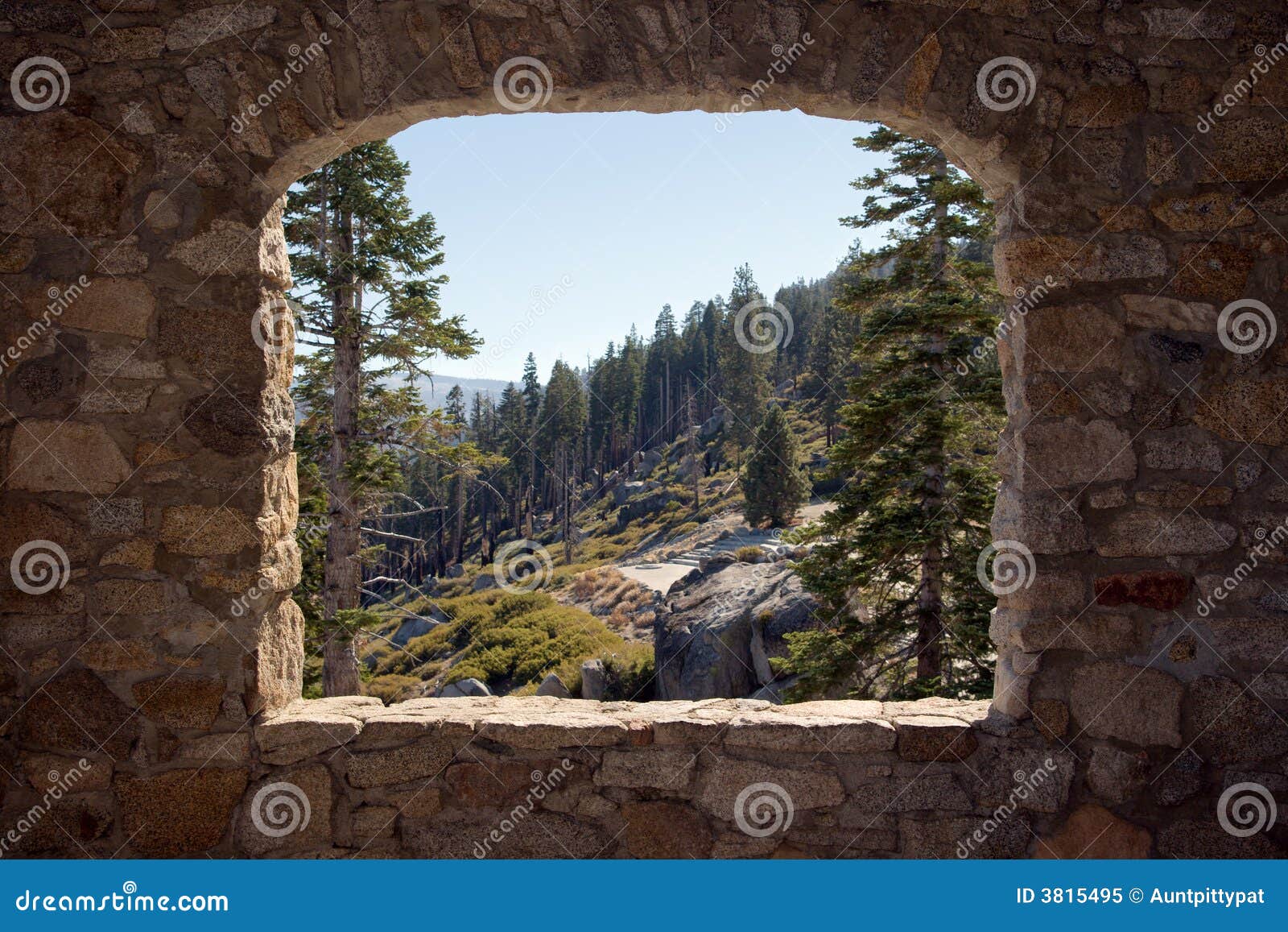 View through a Stone Window Stock Image - Image of rock, peaceful: 3815495