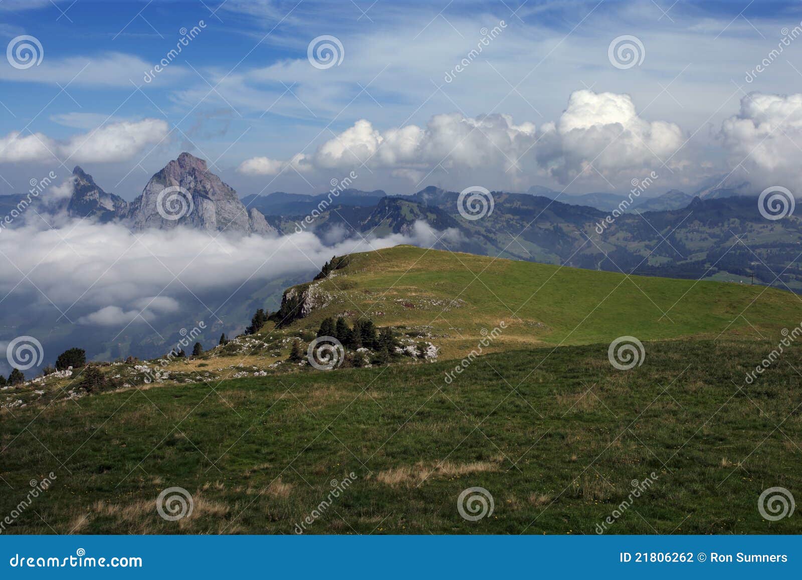 View from Stoos in Switzerland Stock Photo - Image of stoos, mythen ...