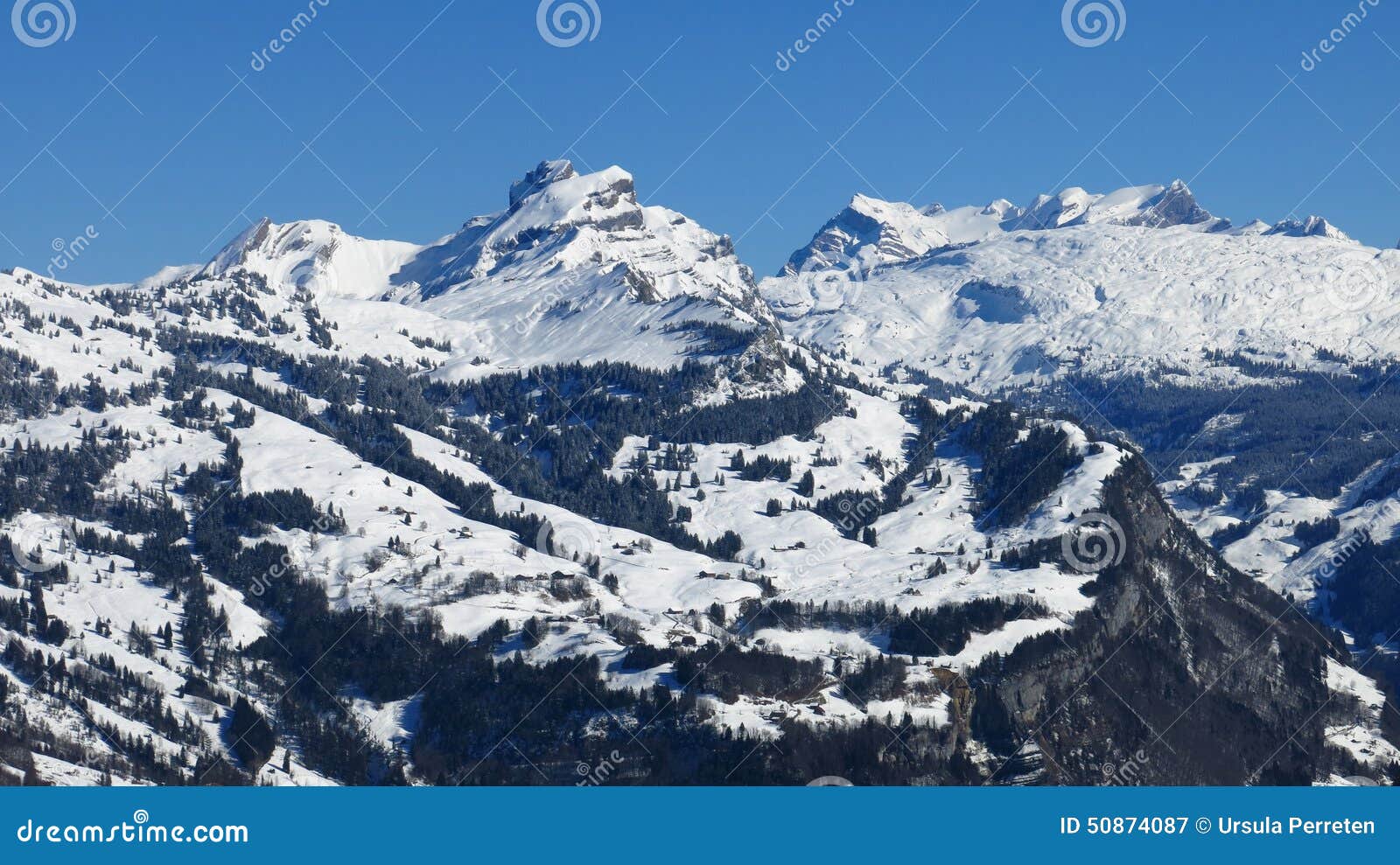 View from Stoos stock image. Image of firstspitz, idyllic - 50874087