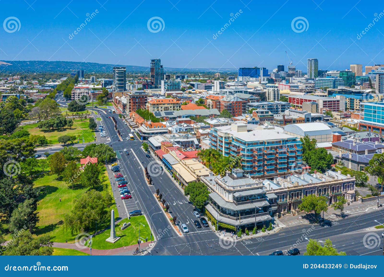View of a Street in Center of Adelaide, Australia Editorial Stock Image ...